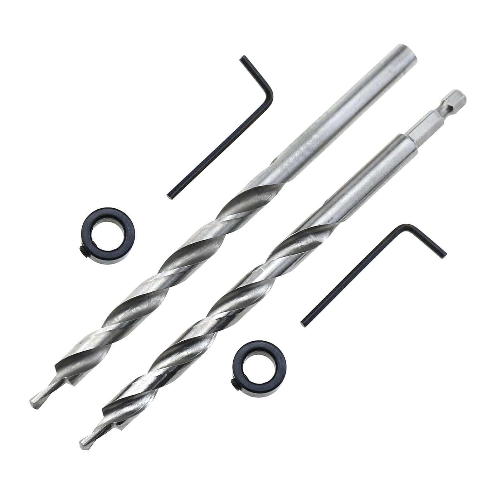 Coolnut 2PCS 3/8 Inch Pocket Hole Bit with Depth Stop Replacement ...