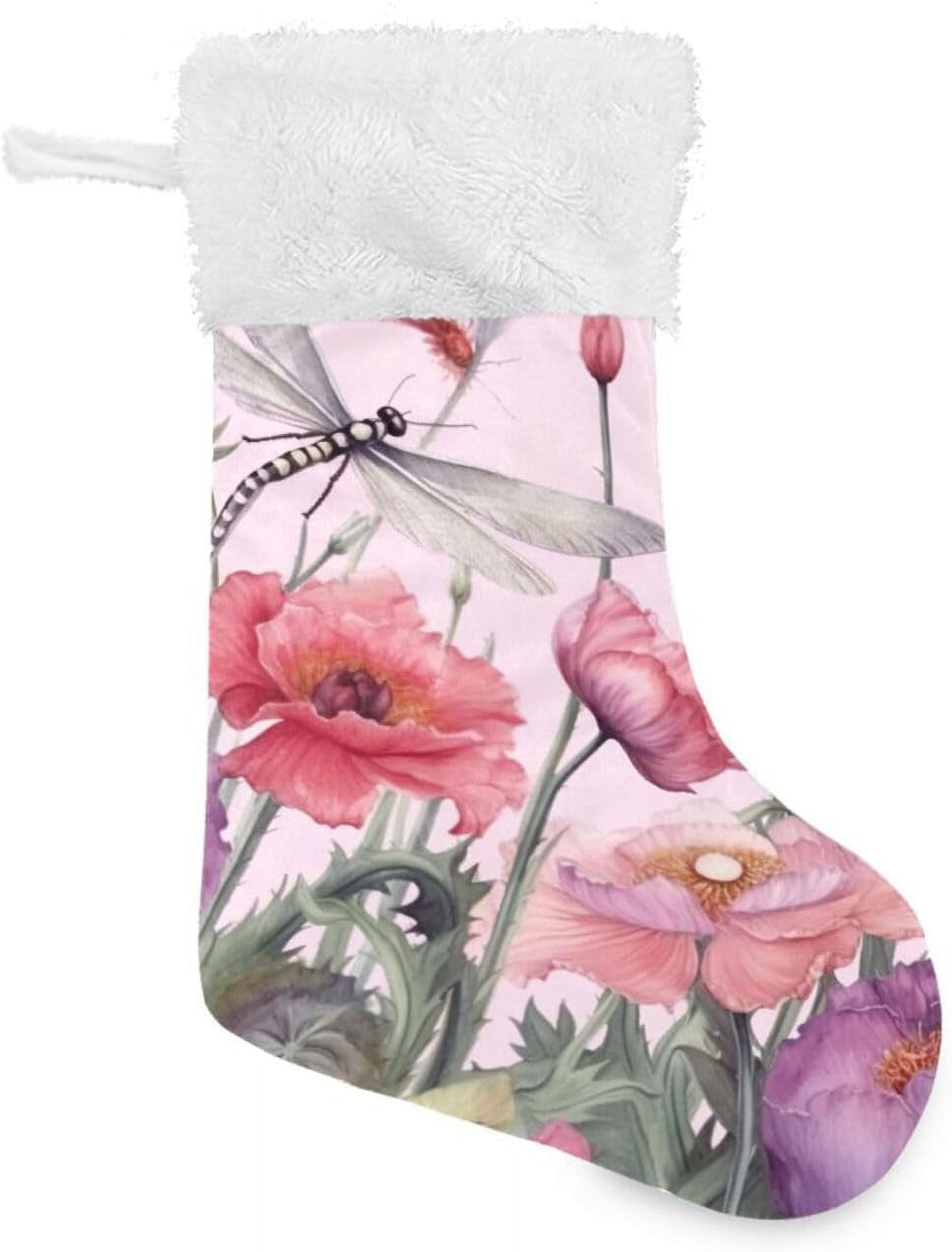 Coolnut 2PCS Watercolor Dragonflies Christmas Stockings Personalized 18 ...