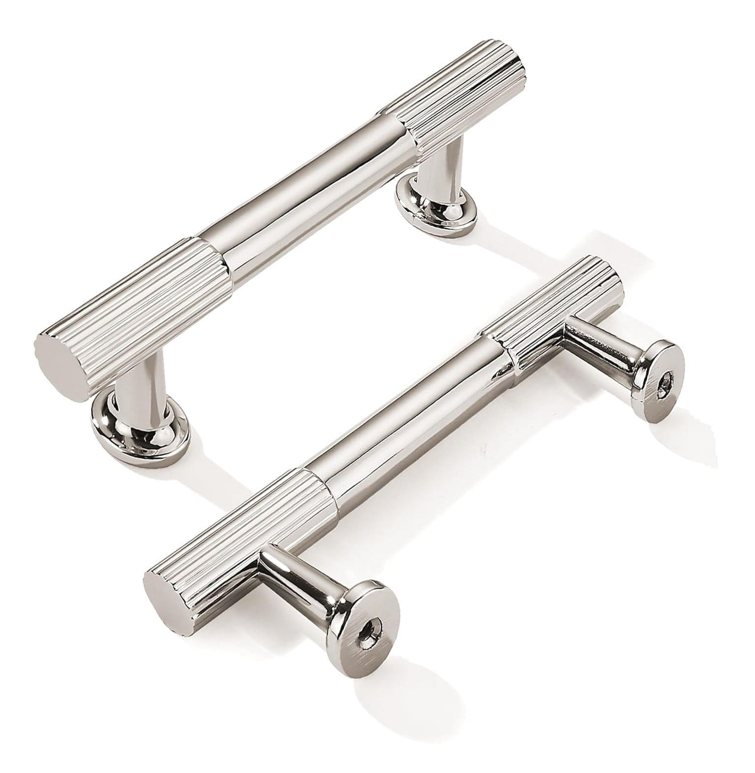 Coolnut 3-1/2 Inch (89mm) Hole Center 10 Pack Polished Nickel Cabinet ...