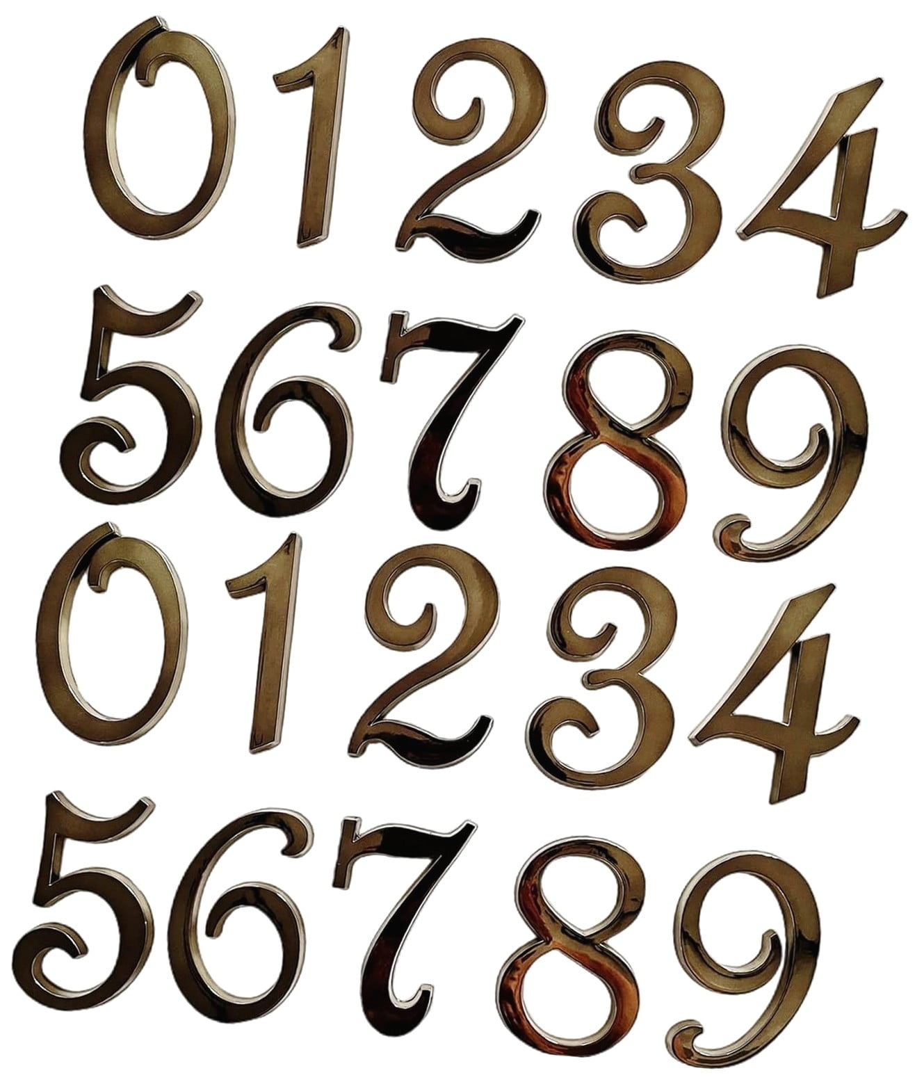 Coolnut 3 Inch House Numbers Stickers for Mailbox Apartment Hotel ...