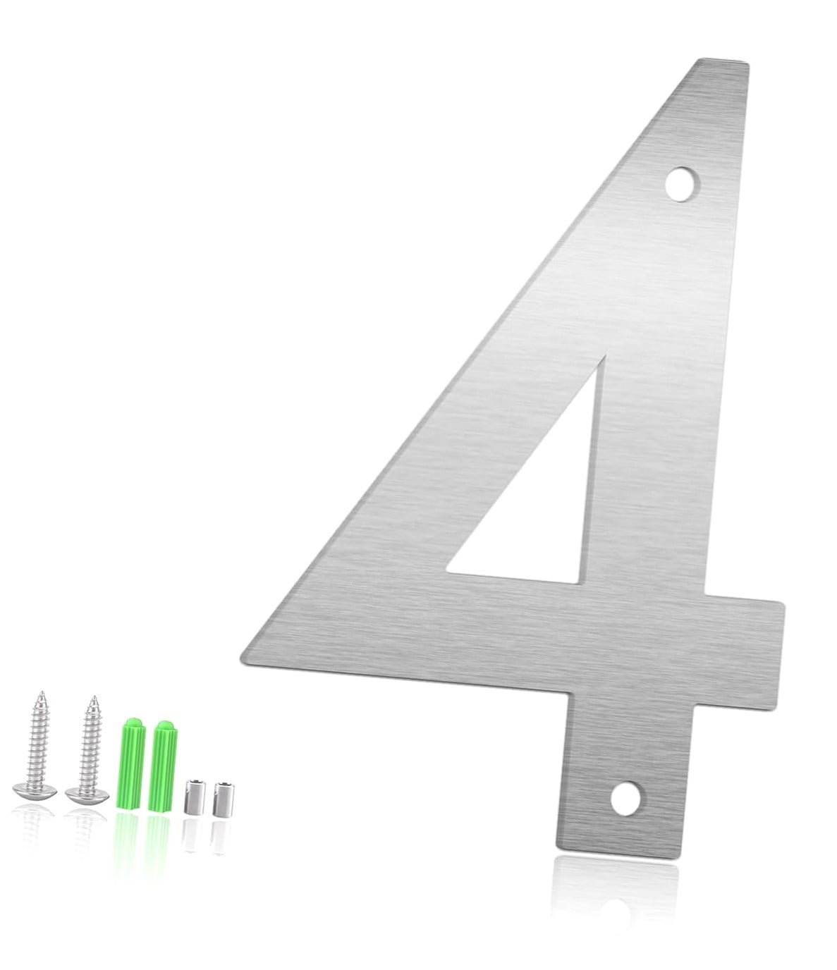 Coolnut 3 Inch House Numbers and Metal Letters for Signs, Silver ...