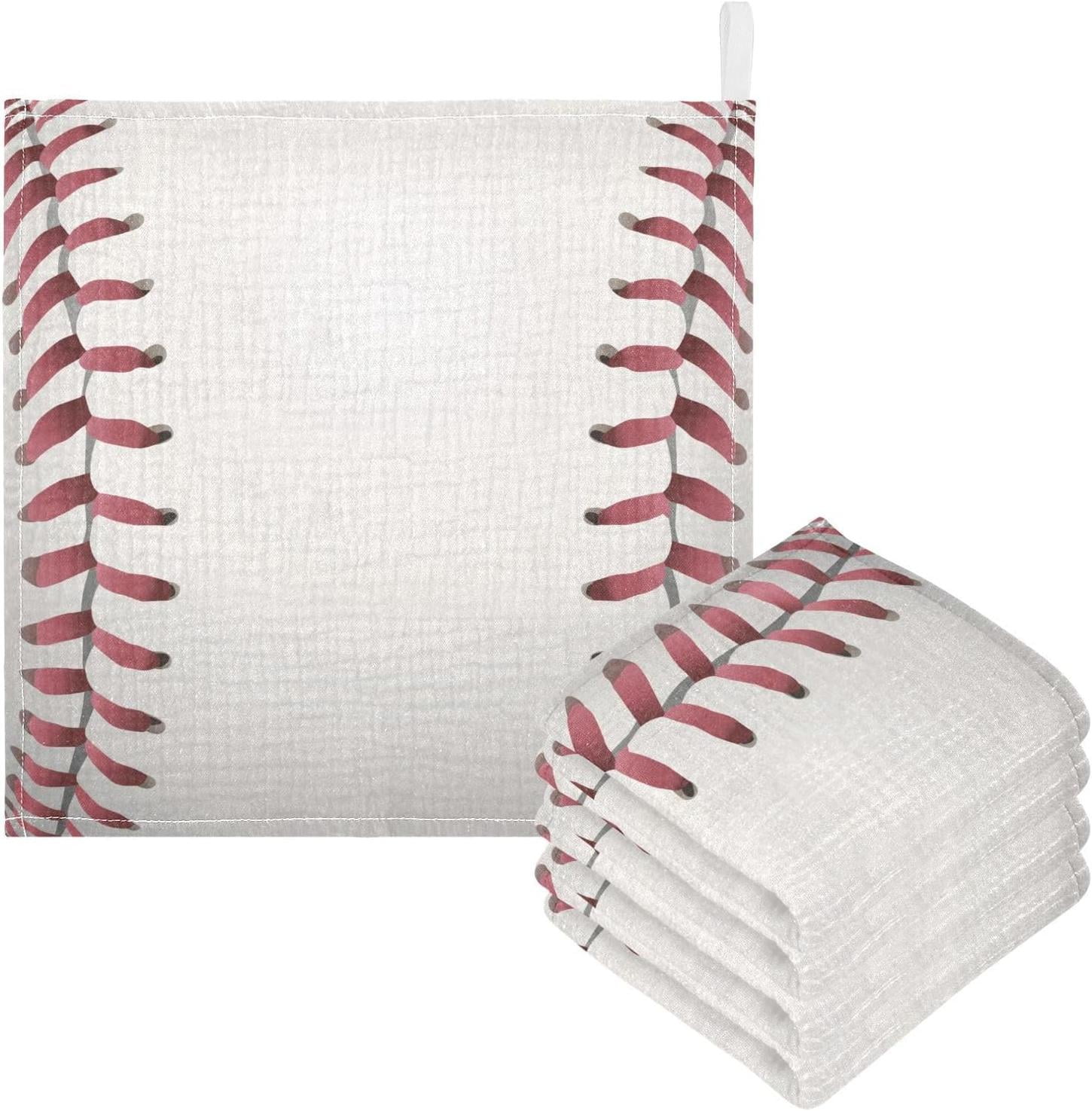 Coolnut 3 PCS Fashion Baseball Background Baby Muslin Washcloths, Sport ...