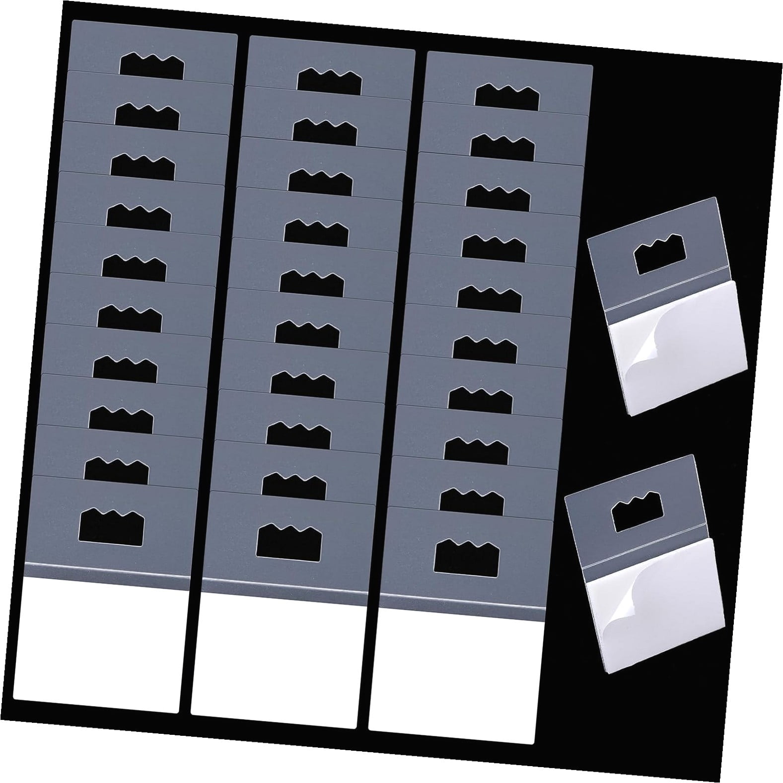 Coolnut 30-Pack Adhesive Picture Hangers, Plastic Picture Hangers ...