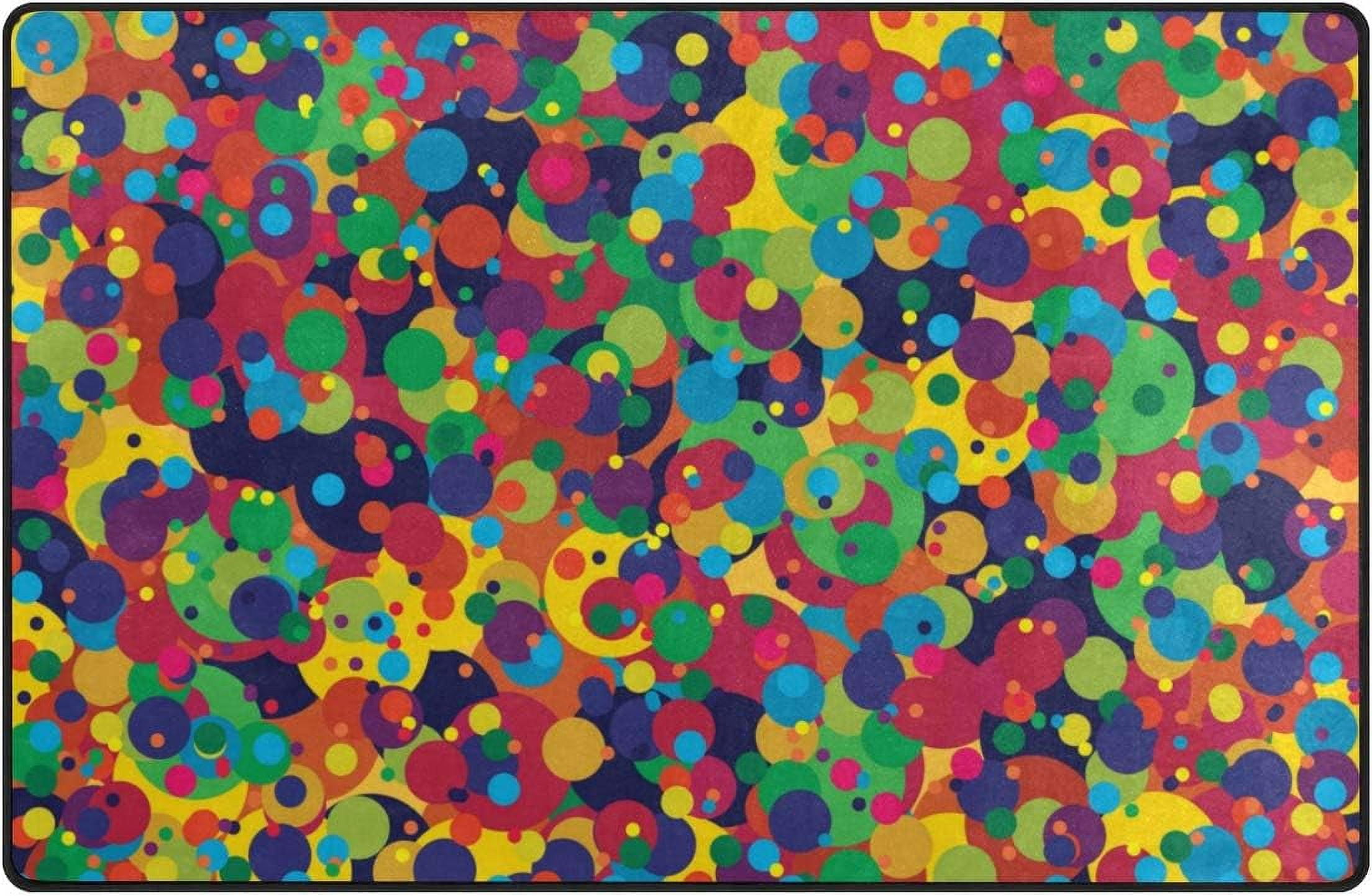 Coolnut 31x 20 Inch Area Rug, Carpet Colored Specks Doormat for ...