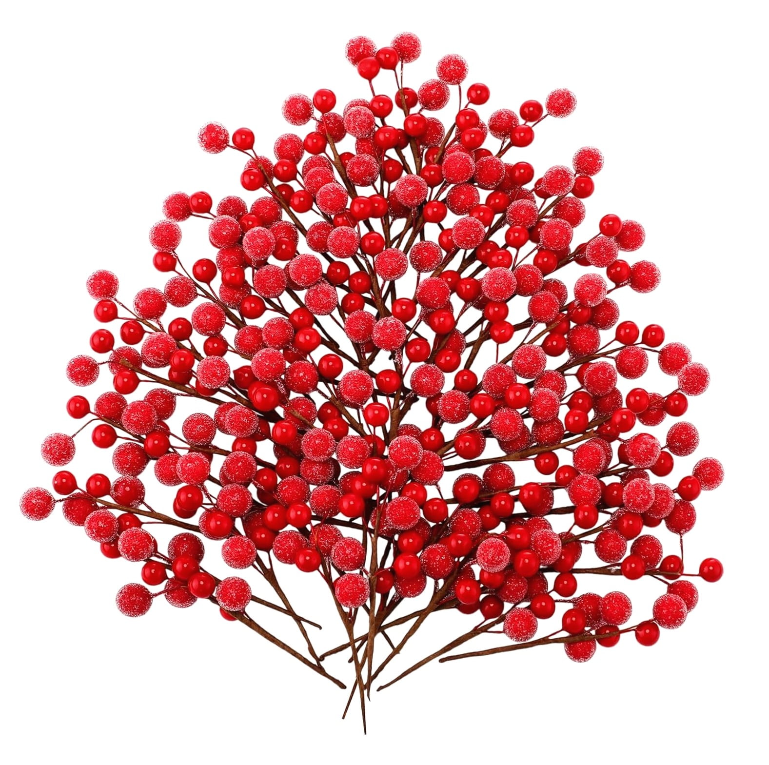 Coolnut 360 Pieces Artificial Holly Berries Christmas Winter Fake ...
