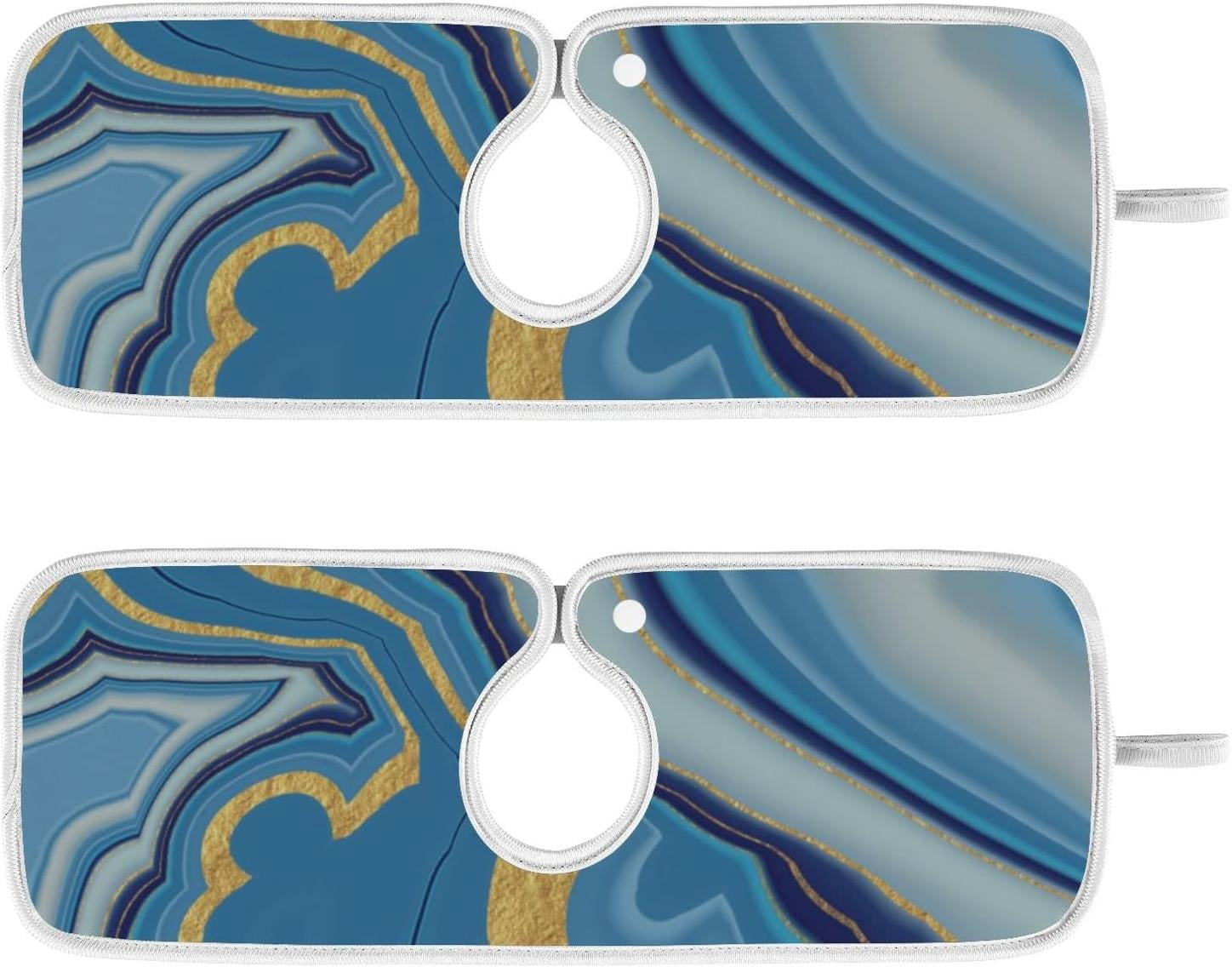 Coolnut 3d Blue Marble Sink Splash Guard for Faucet 2 Packs Faucet ...