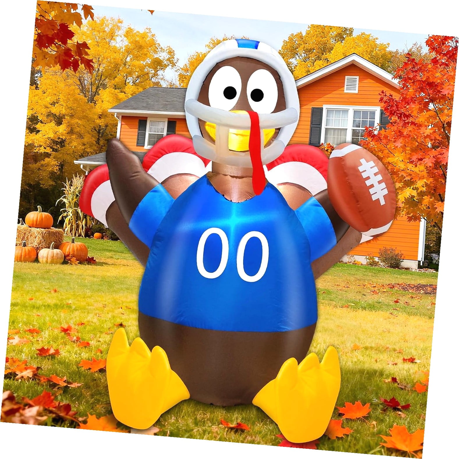 Coolnut 4 Ft Thanksgiving Decorations Turkey, Yard Decoration with ...