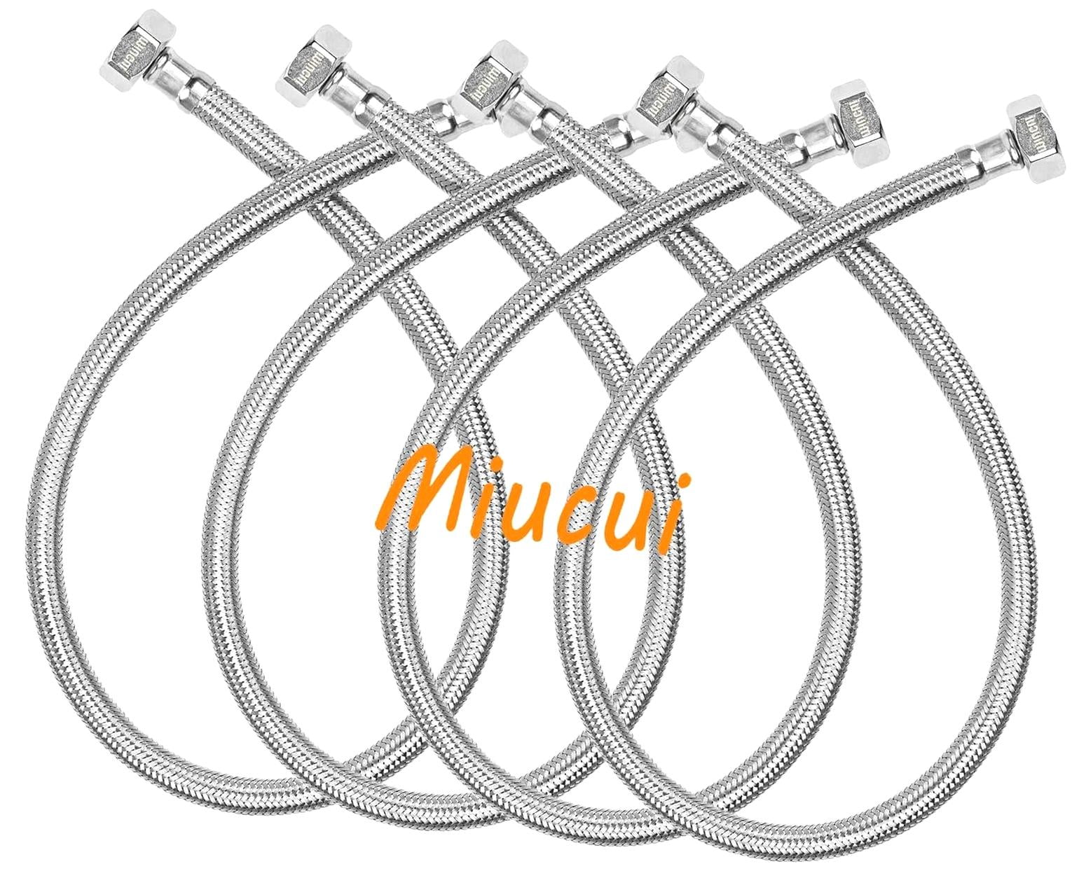 Coolnut [4-Pack 36 Inch] 1/2" x 1/2" FIP Flexible Supply Lines ...