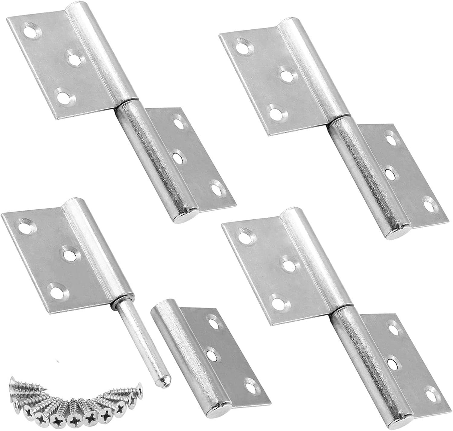 Coolnut 4 Pieces 4 Inch Lift Off Hinges, 304 Steel Detachable Hinges ...