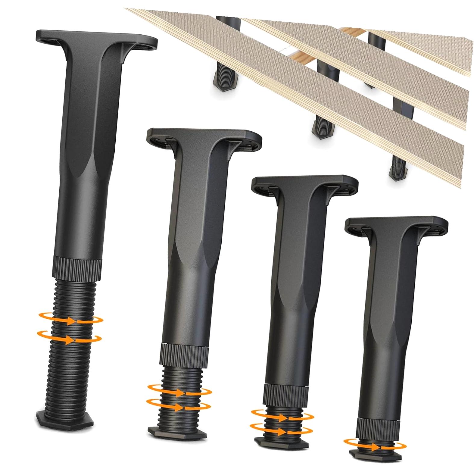Coolnut 4 Pieces 8"-14.5" Adjustable Bed Supports, Perfect for Center ...