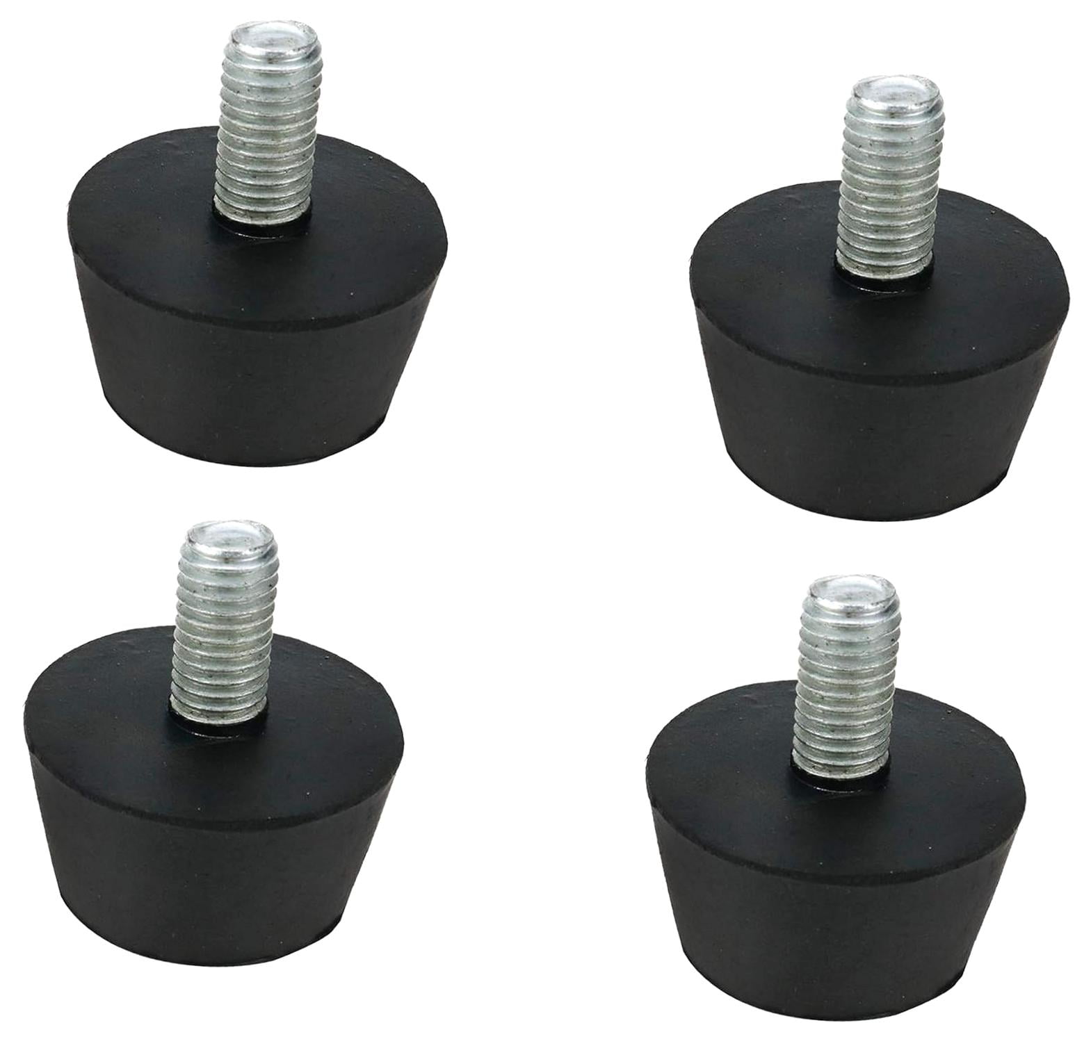 Coolnut 4 Pieces Rubber Feet Bumpers M10 Bolt 20mm Height Round ...