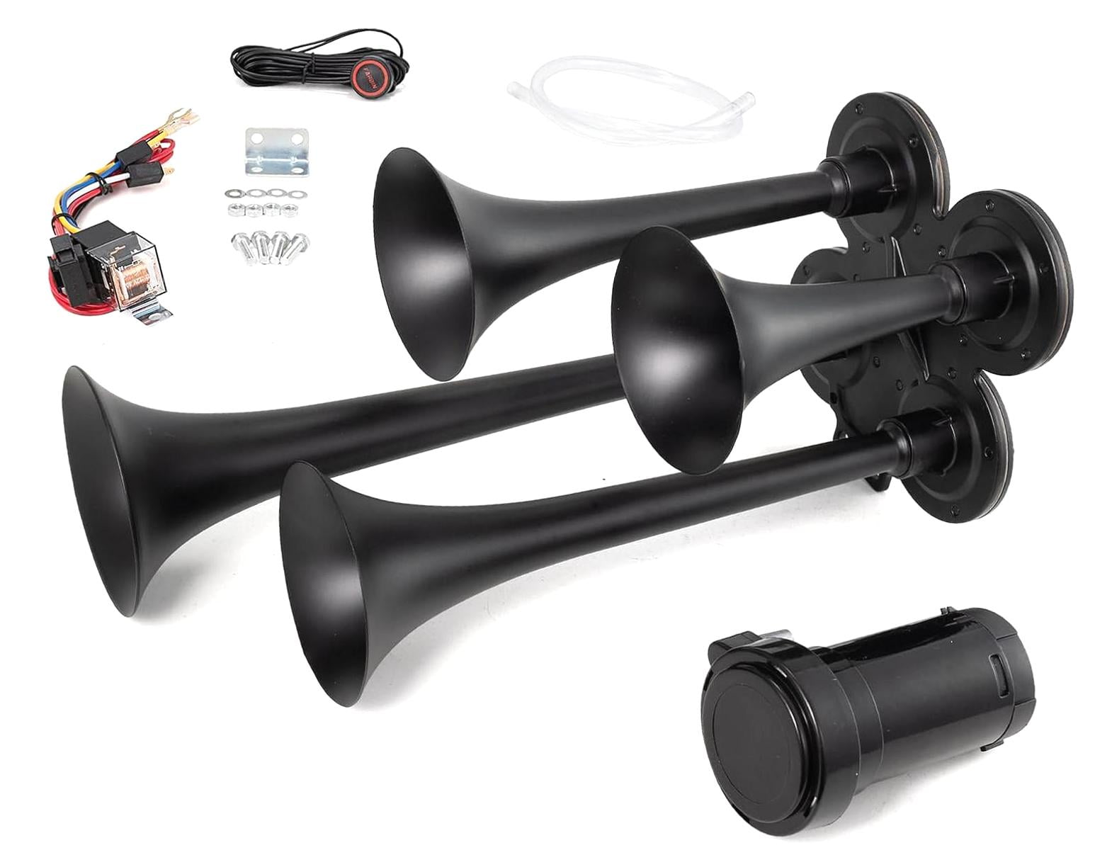 Coolnut 4-Tube Air System for Trucks, 150dB Loud Four Trumpet Train ...