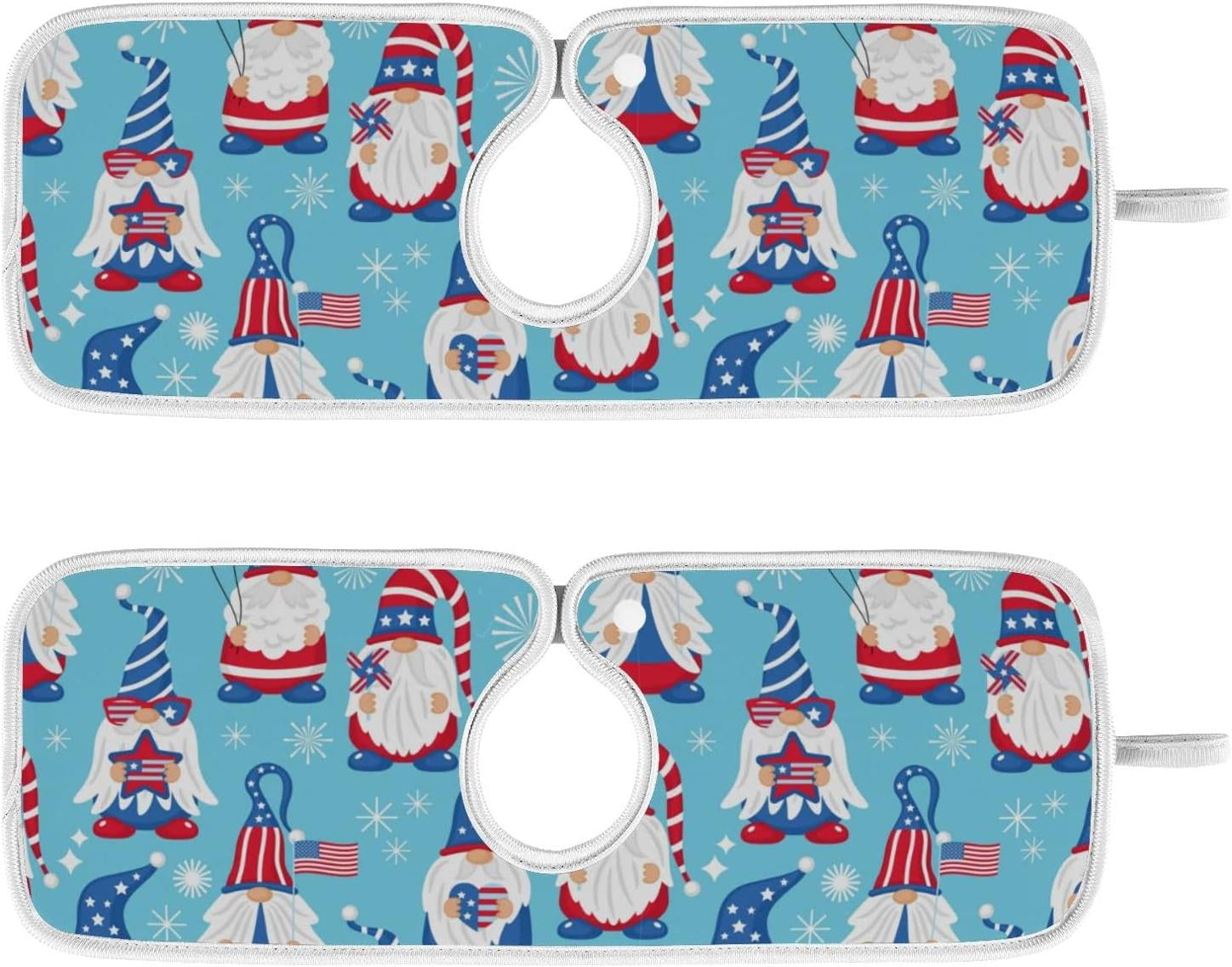 Coolnut 4th Of July Usa Cute Gnome 2PCS Faucet Absorbent Mat Kitchen ...
