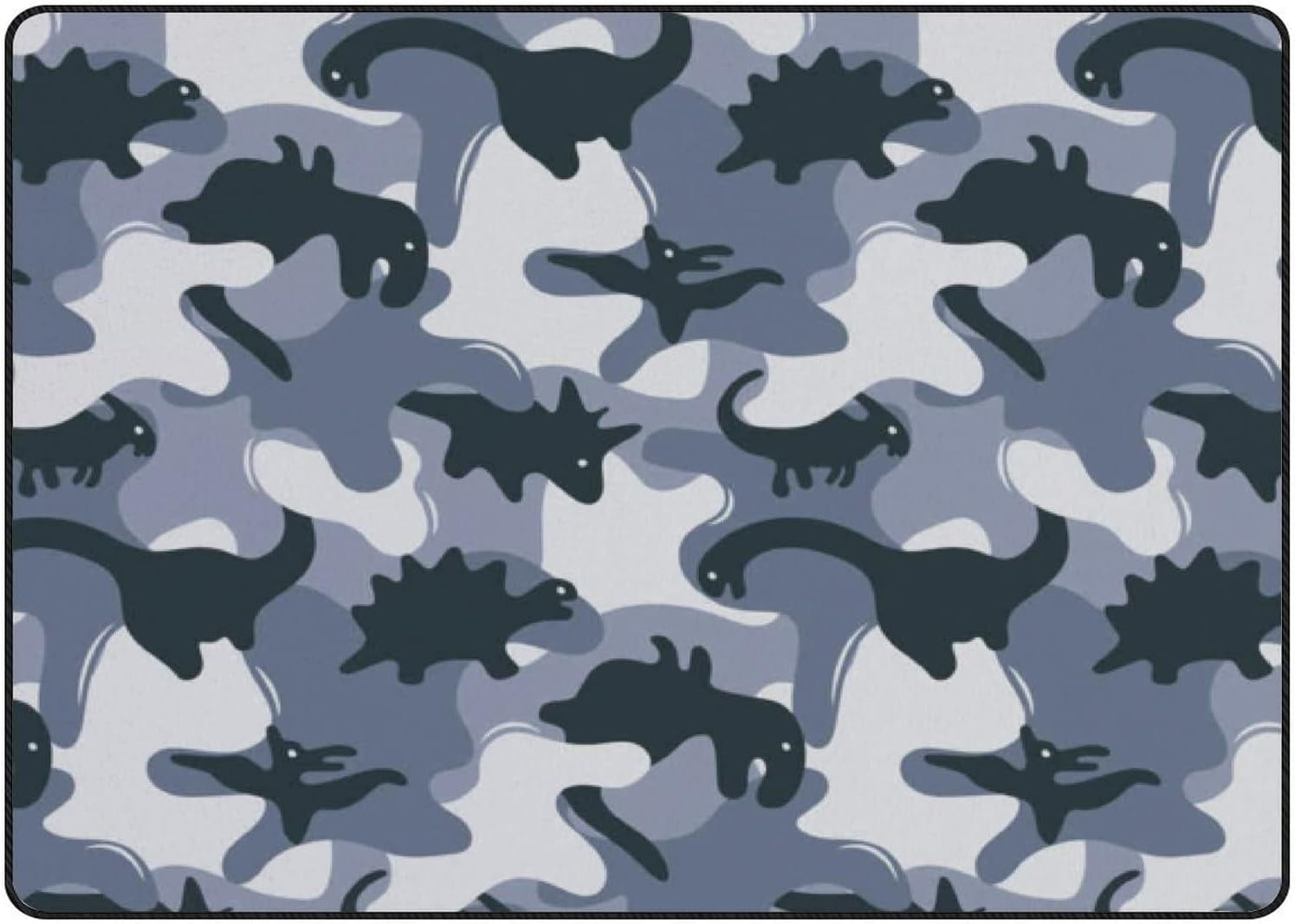 Coolnut 5'3" x 4' (63 x 48 in) Area Rug, Camouflage Pattern with ...