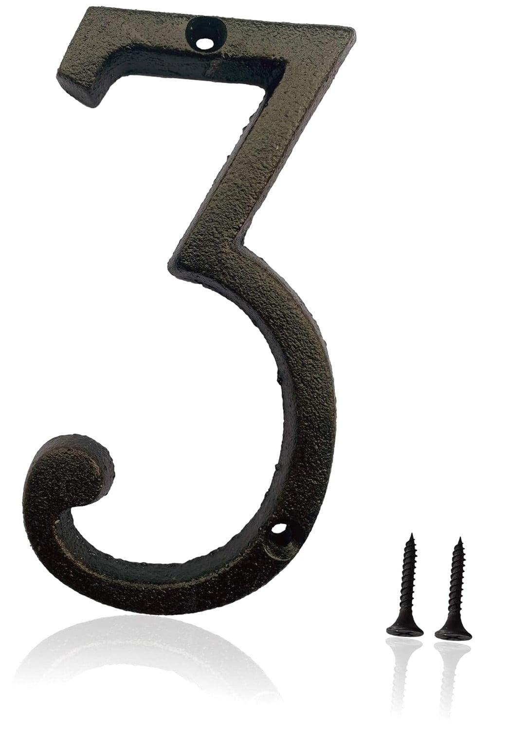 Coolnut 5.5 Inch House Numbers, Cast Iron House Numbers for Exterior ...