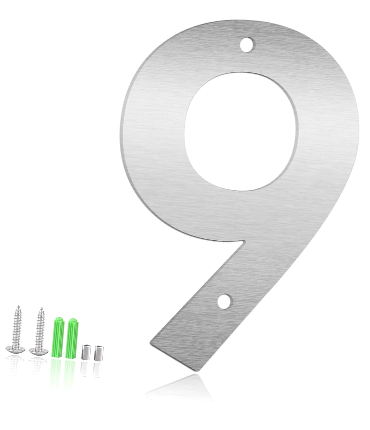 Coolnut 5 Inch House Numbers and Metal Letters for Signs, Silver ...
