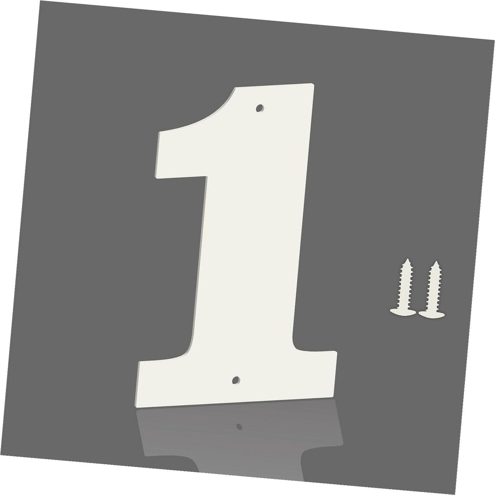 Coolnut 5-Inch White Metal Letters, Metal House Address Letters and ...