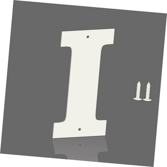 Coolnut 5-Inch White Metal Letters, Metal House Address Letters and ...