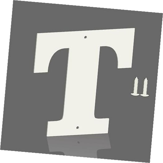 Coolnut 5-Inch White Metal Letters, Metal House Address Letters and ...