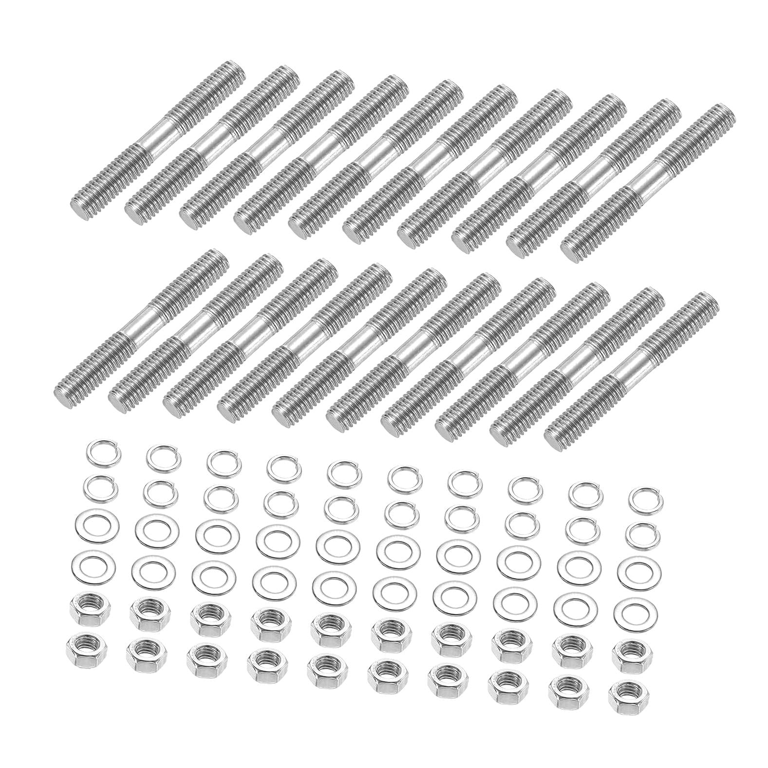 Coolnut 5-Piece Double-Ended Stud Screw Set, M8x65mm 304 Steel Dual ...