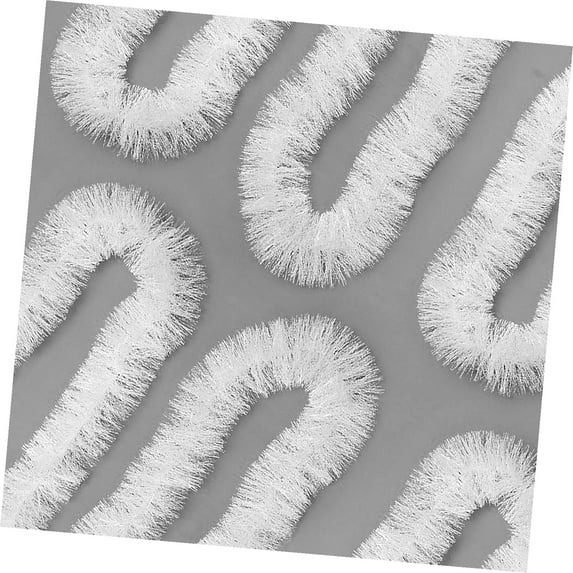 Coolnut 50 Feet White Tinsel Garland Christmas Foil Tinsel Garland ...