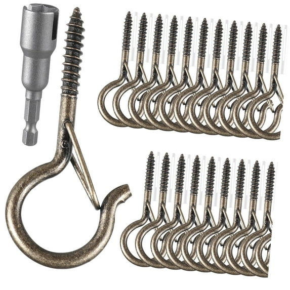 Coolnut 50 Pack Screw-in for String Lights, Hanger for Outdoors ...