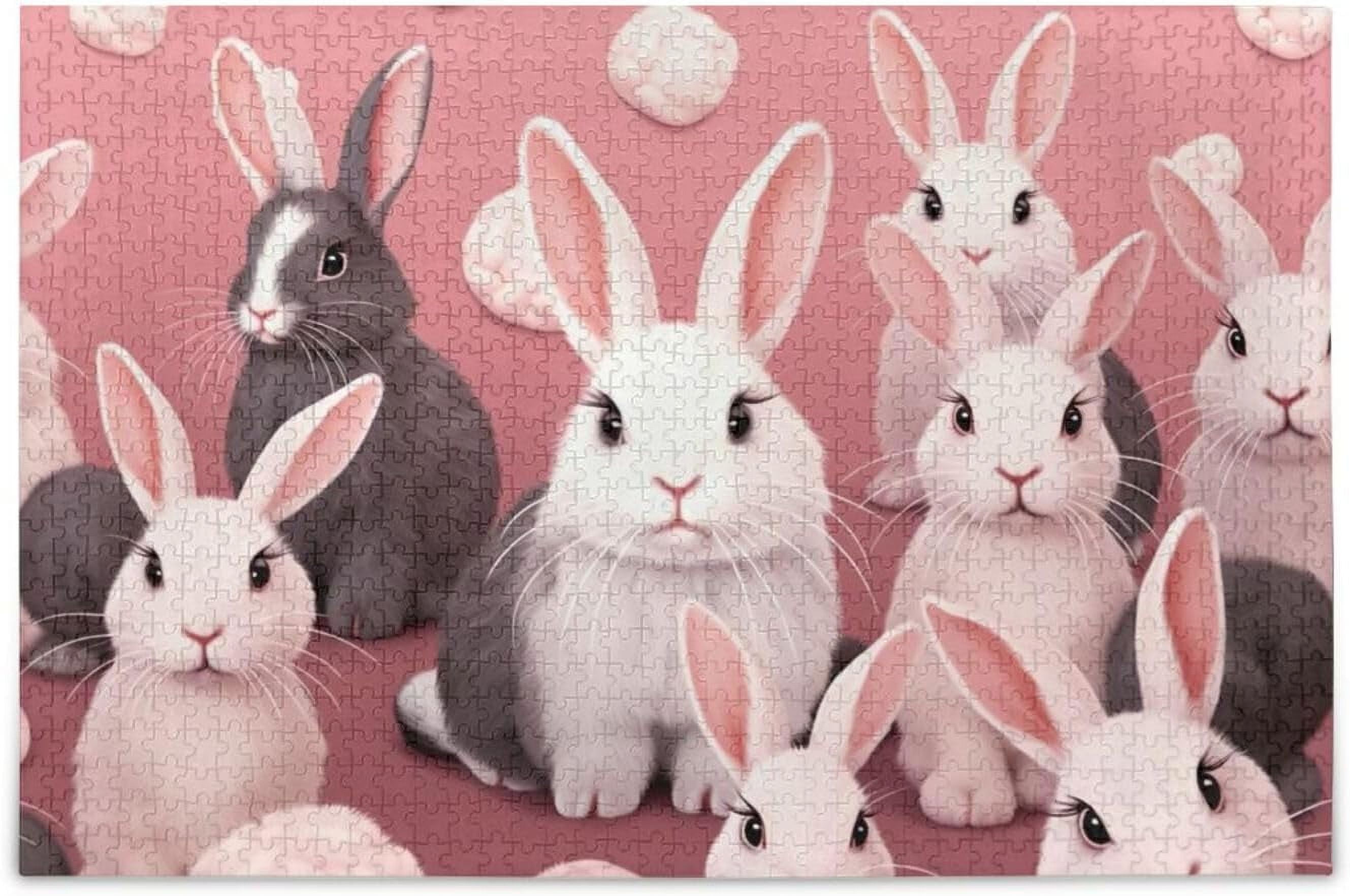 Coolnut 500 Pieces Cute Easter Rabbits Jigsaw Puzzle for Adults Teens ...