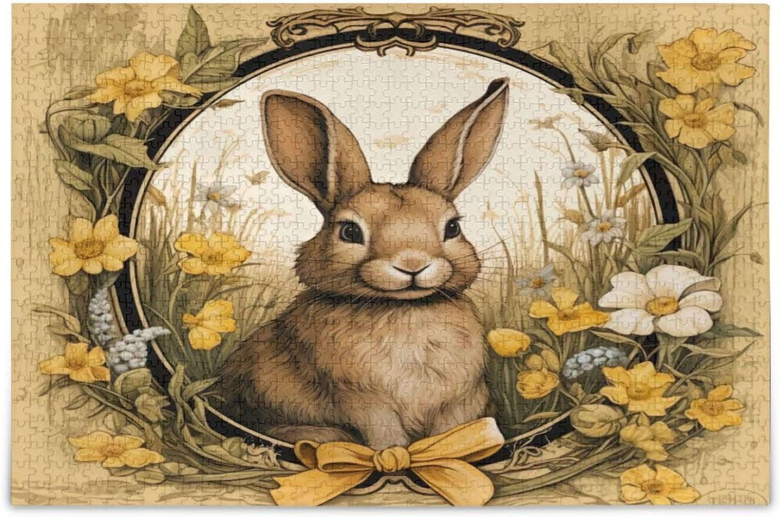 Coolnut 500 Pieces Easter Cute Rabbit Jigsaw Puzzle for Adults Teens ...