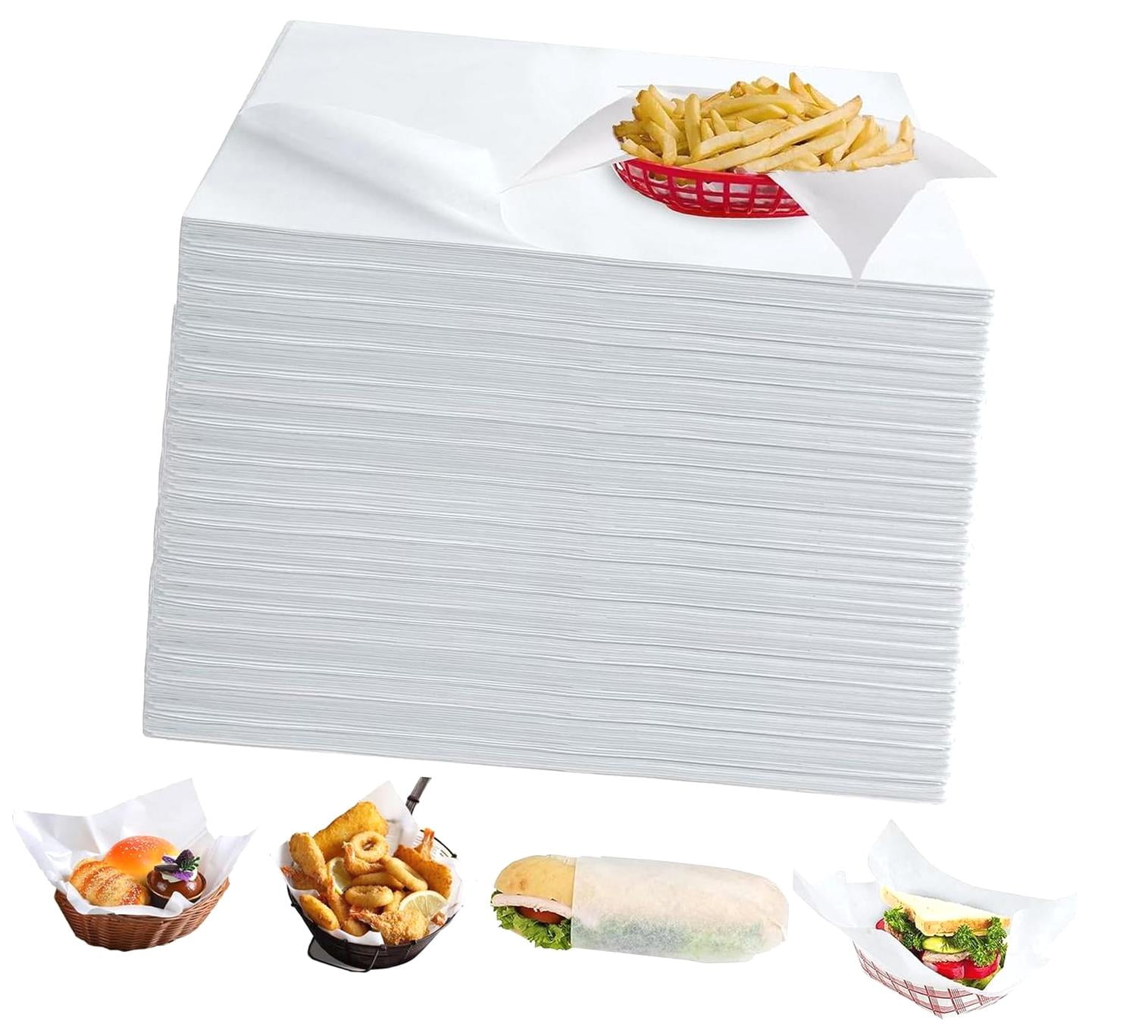 Coolnut 500PCS 12x12 Inch Deli Paper Sheets Grease Proof Deli Wrappers ...
