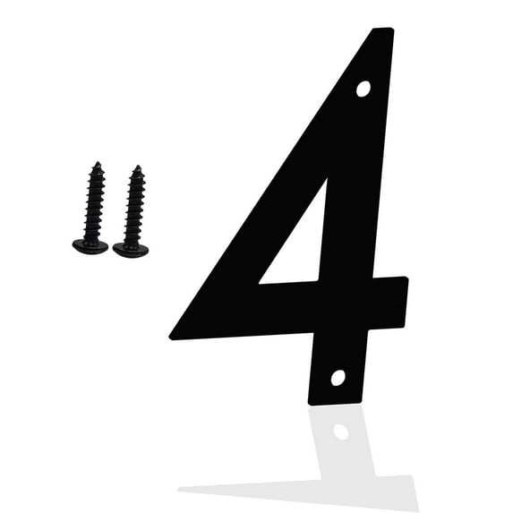 Coolnut 6 Inch Metal House Numbers Letters, Address Characters, Mailbox ...