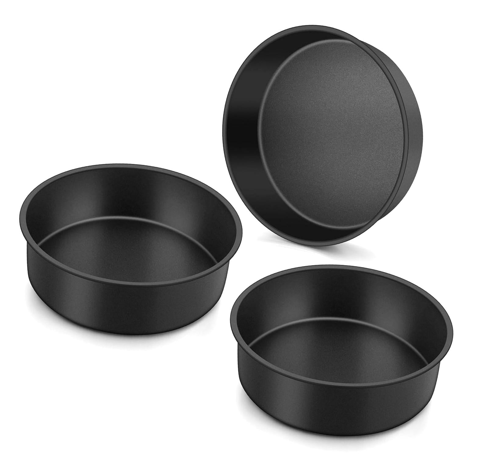 Coolnut 6 Inch Small Cake Pans, Set of 3, Round Baking Pans for ...