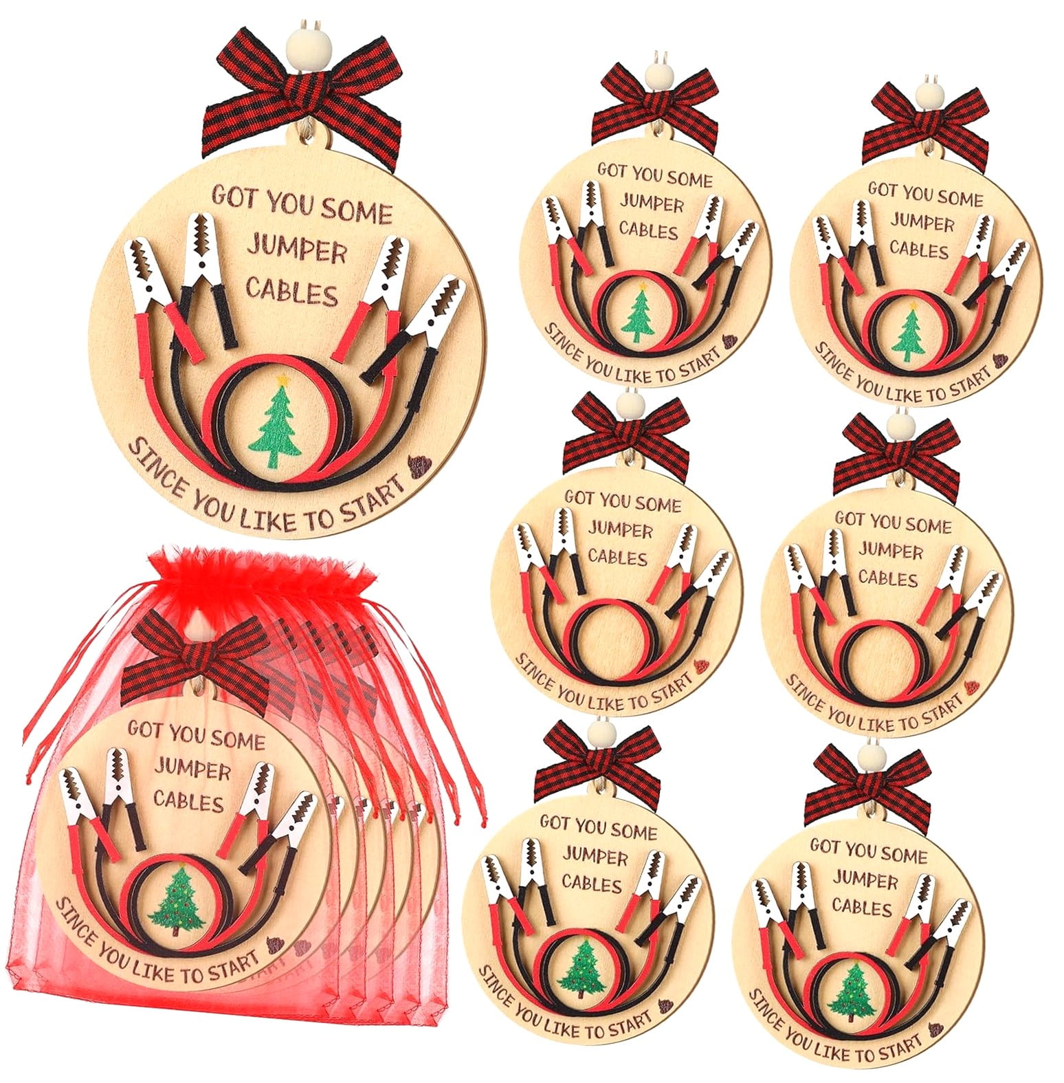 Coolnut 6 Pcs Jumper Cables Christmas Appreciation for Teacher Friend ...