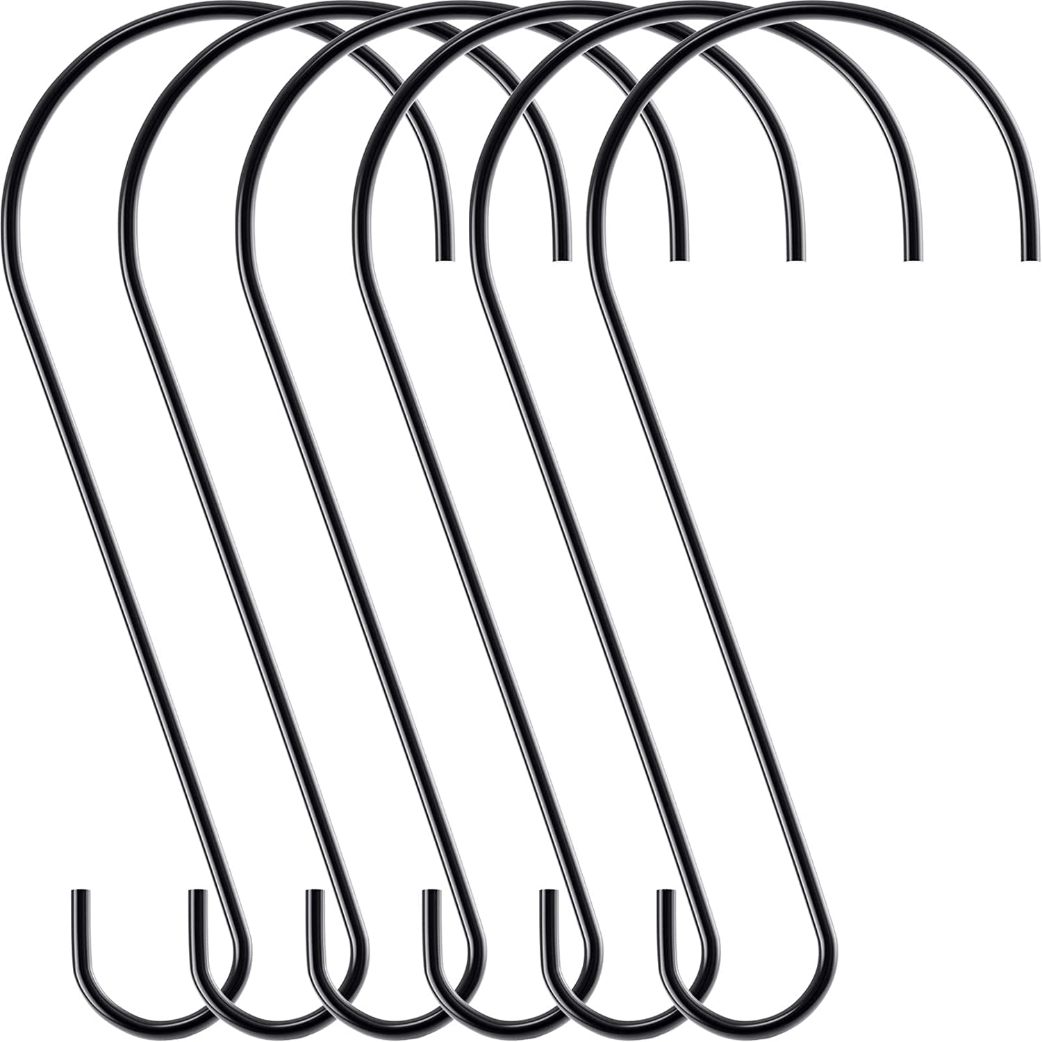 Coolnut 6 Pieces Heavy Duty Big S Hooks Bird Feeder Garden Rustof ...