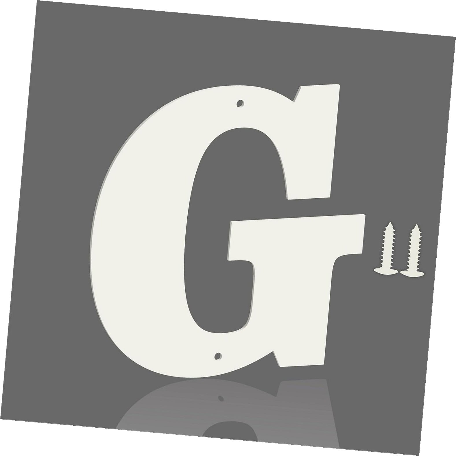 Coolnut 8 Inch White Metal Letters, Metal House Address Letters and ...