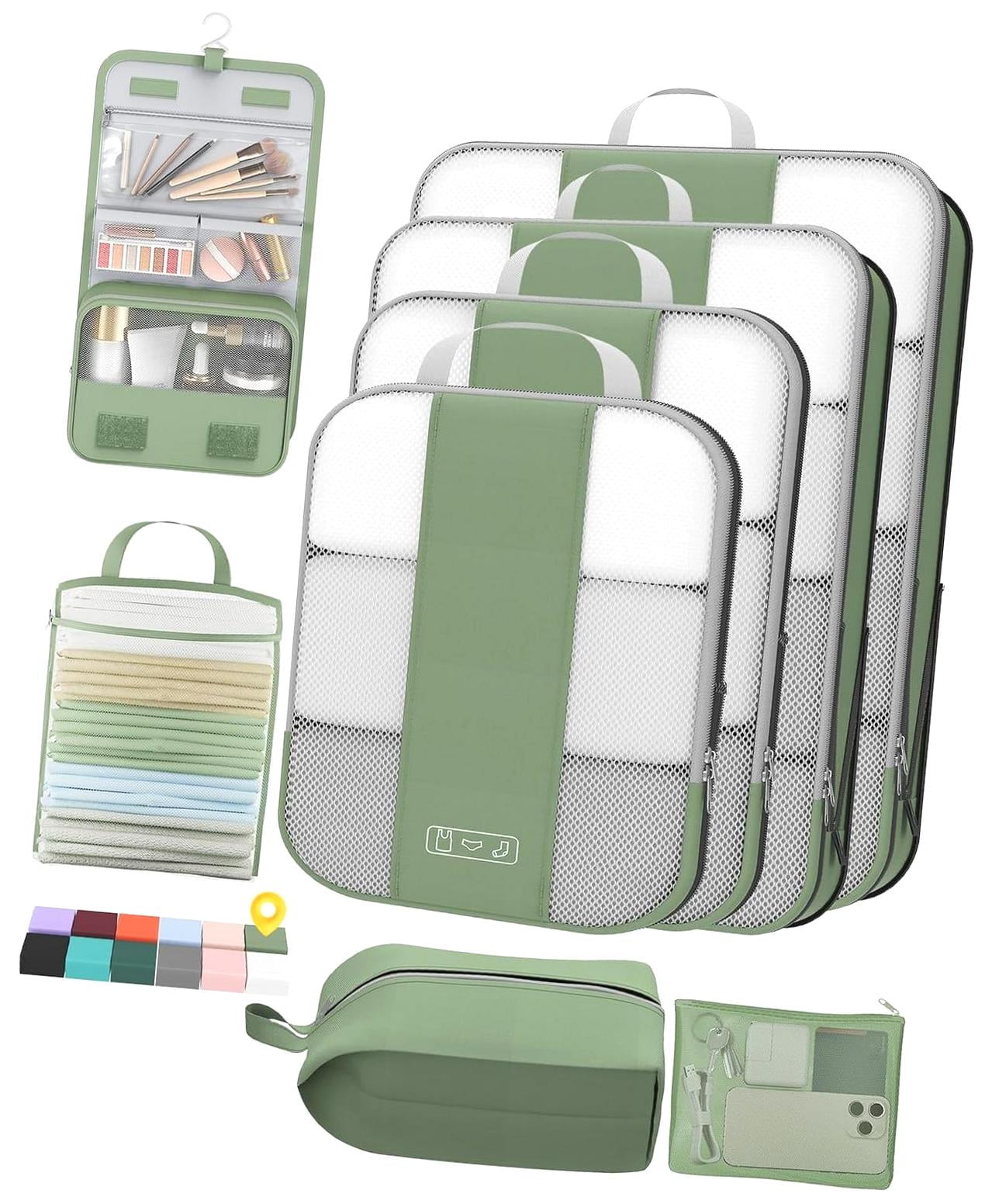 Coolnut 8 Set Compression Packing Cubes for Travel Must-Haves ...