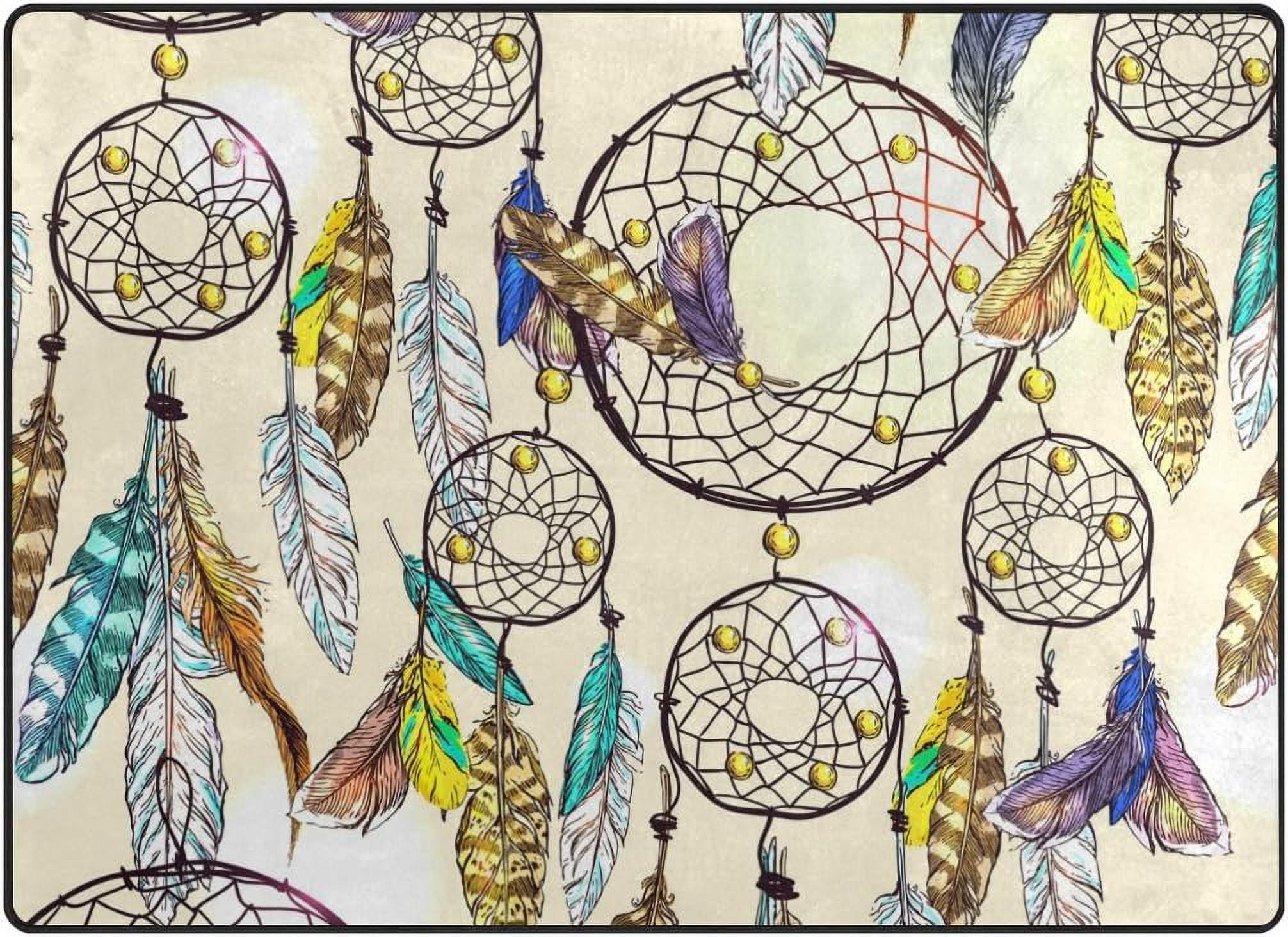 Coolnut 80 x 58 inches Lightweight Soft Area Rug Mat Indoor Floor Rugs ...