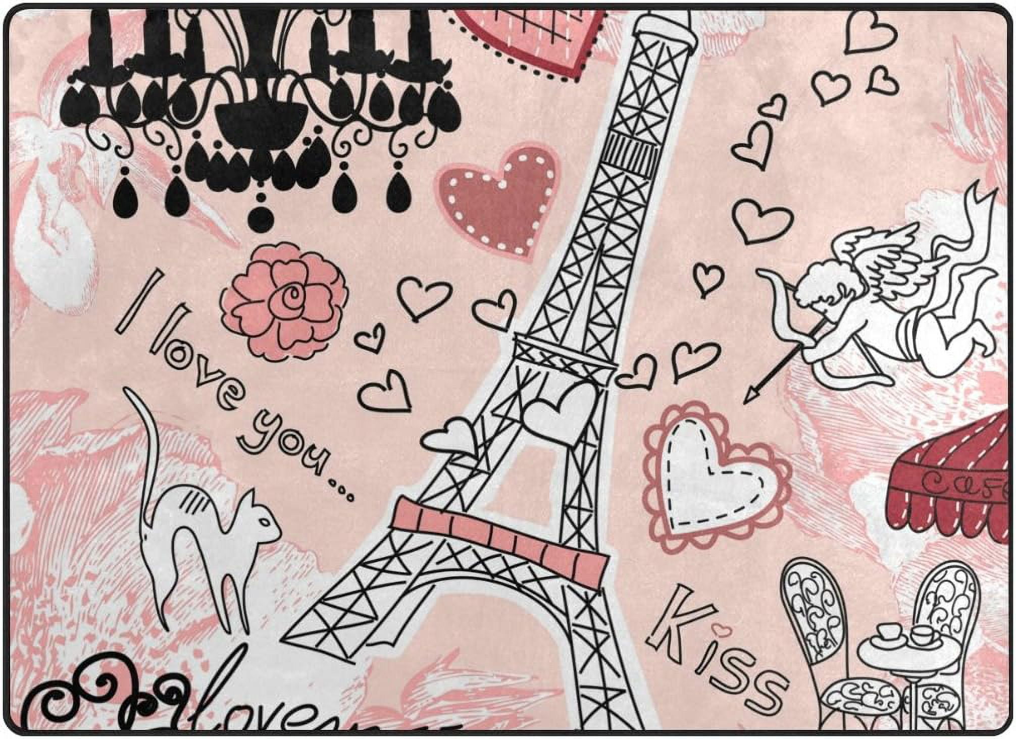 Coolnut 80 x 58 inches Lightweight Soft Area Rug Mat Indoor Floor Rugs ...