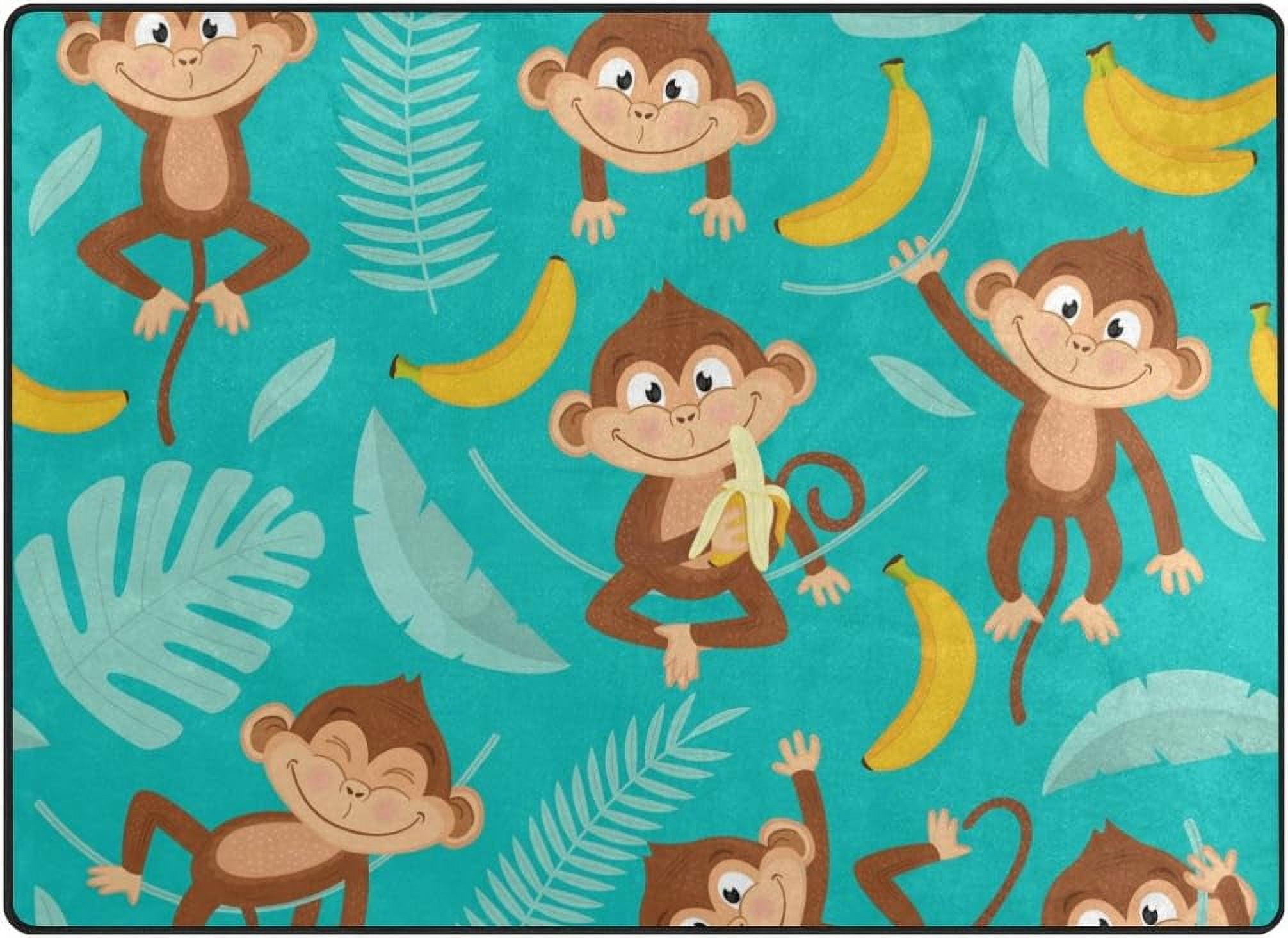 Coolnut 80 x 58 inches Lightweight Soft Area Rug Mat Indoor Floor Rugs ...