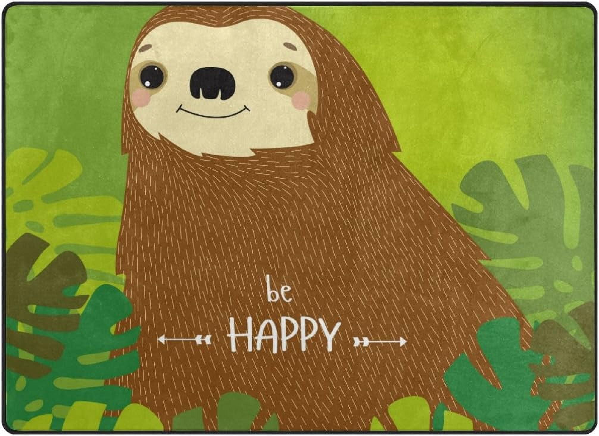 Coolnut 80 x 58 inches Lightweight Soft Area Rug Mat Indoor Floor Rugs ...