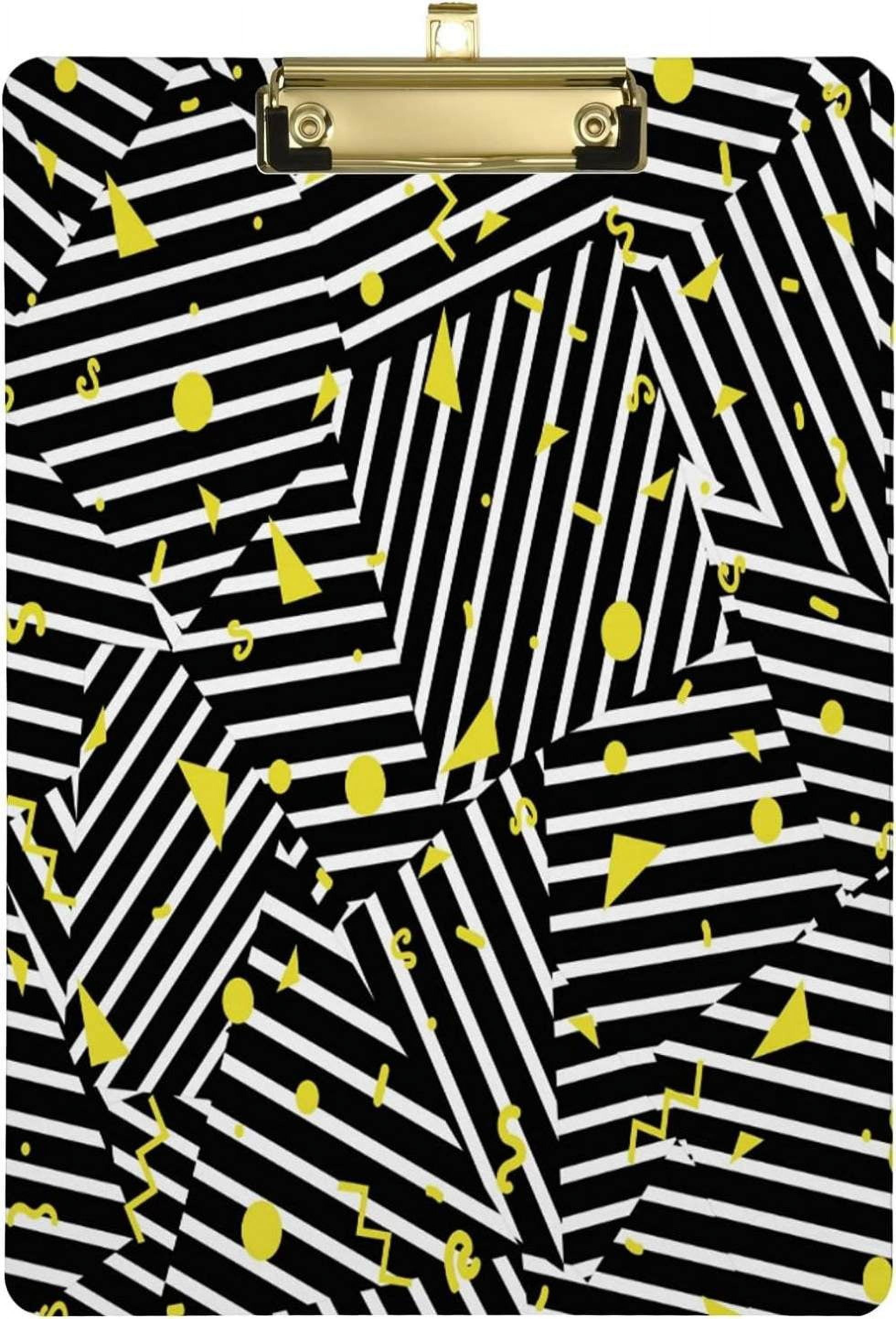 Coolnut Abstract Geometry Stripe 12.5"x9" Clipboard, Acrylic Fashion ...