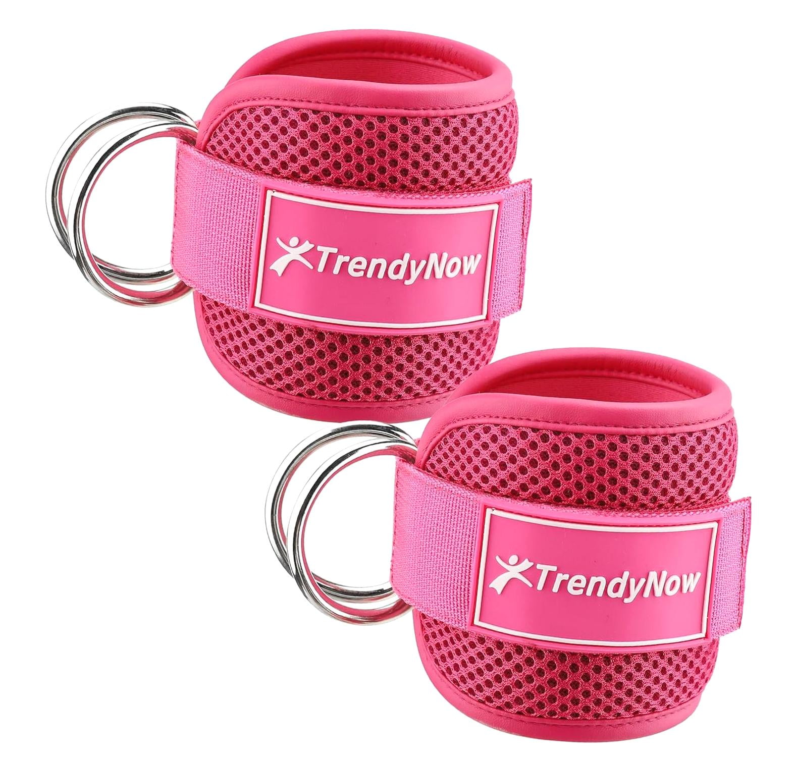 Coolnut Adjustable Ankle Cuffs for Cable , Padded Gym Ankle Straps for Cable Machines ...