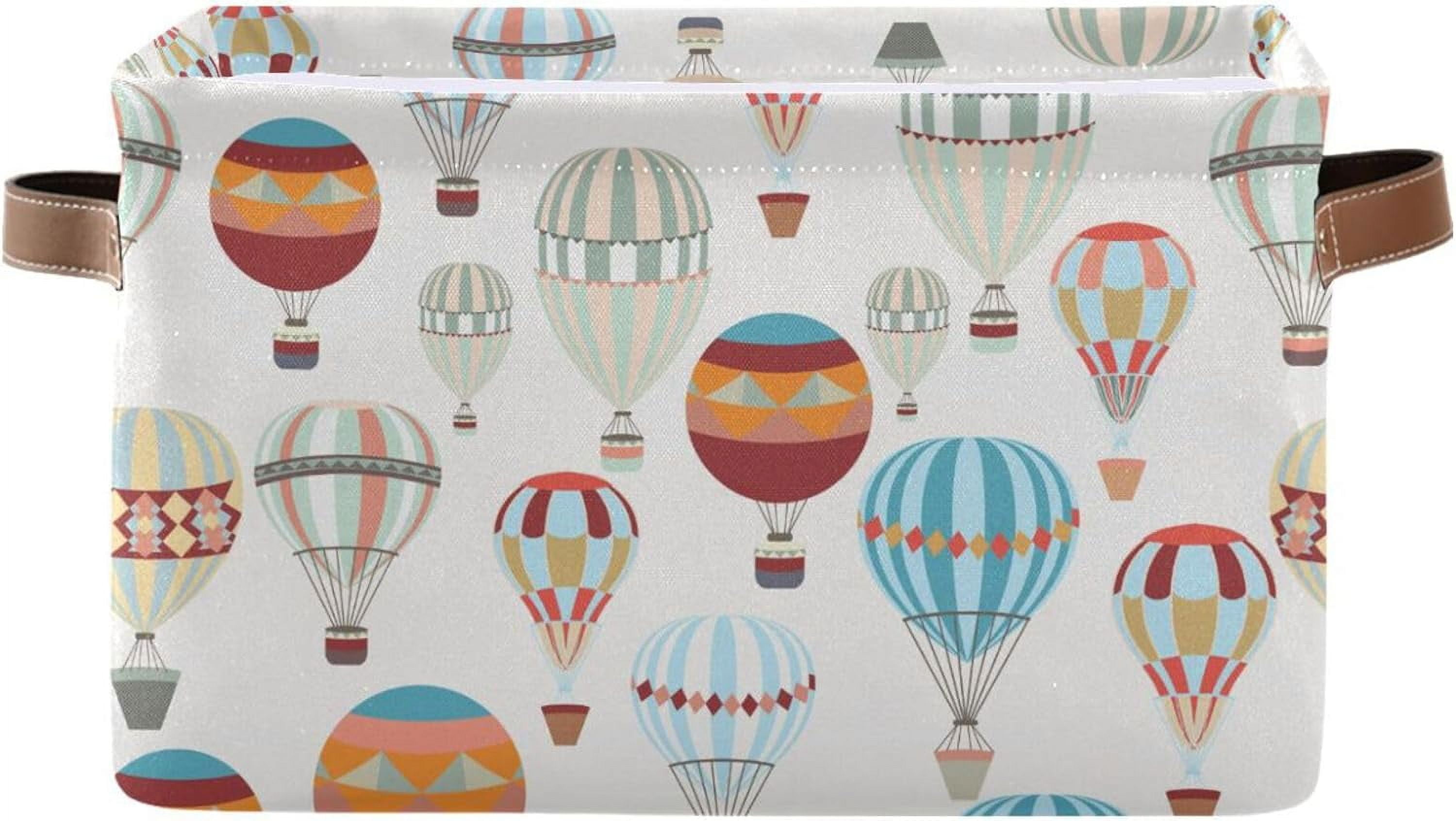 Coolnut Air Balloons in Vintage Hipster Style Storage Basket, Durable ...