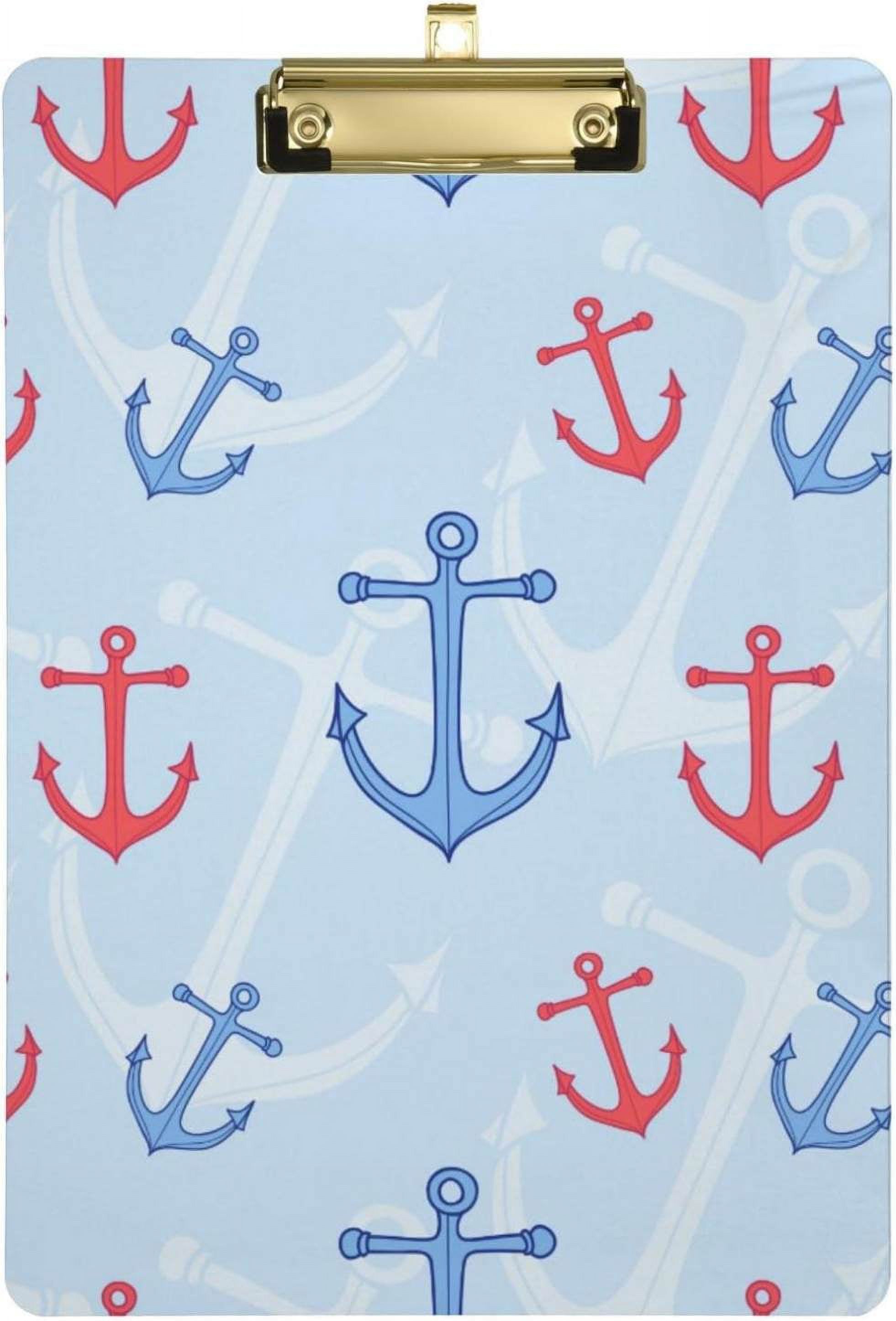 Coolnut Anchor Clipboard, Acrylic Standard A4 Letter Size Clip Board ...