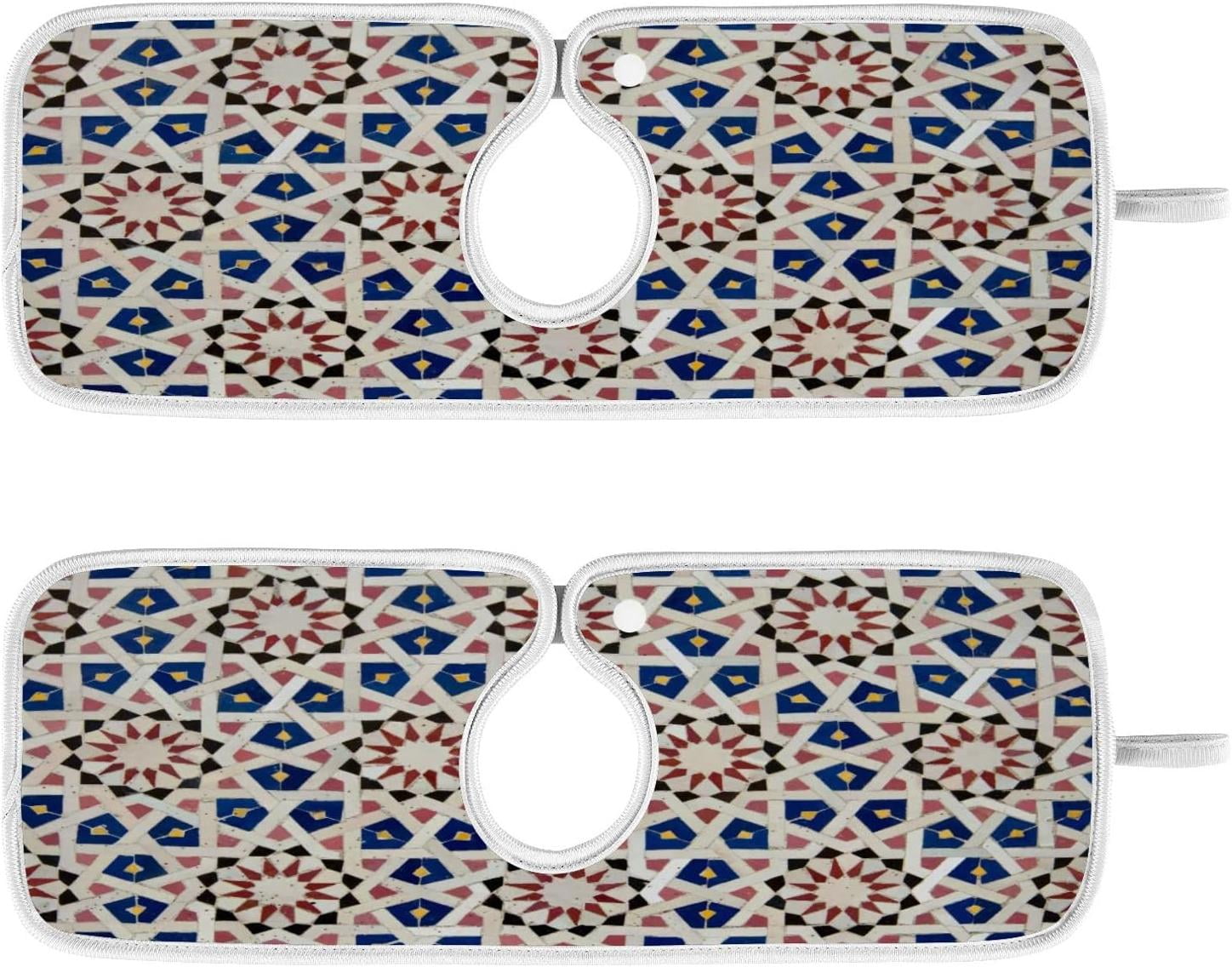 Coolnut Arabic Floral Abstract Sink Splash Guard for Faucet 2 Packs ...