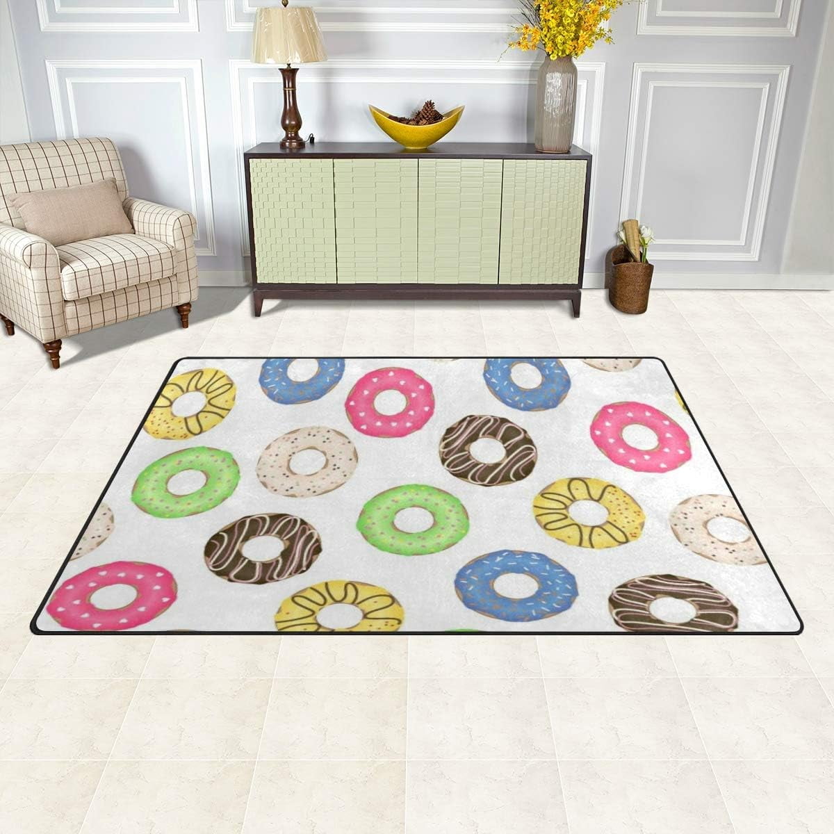 Coolnut Area Rug 60 x 39 inch (5'x 3'3"), Carpet Colorful and Delicious ...