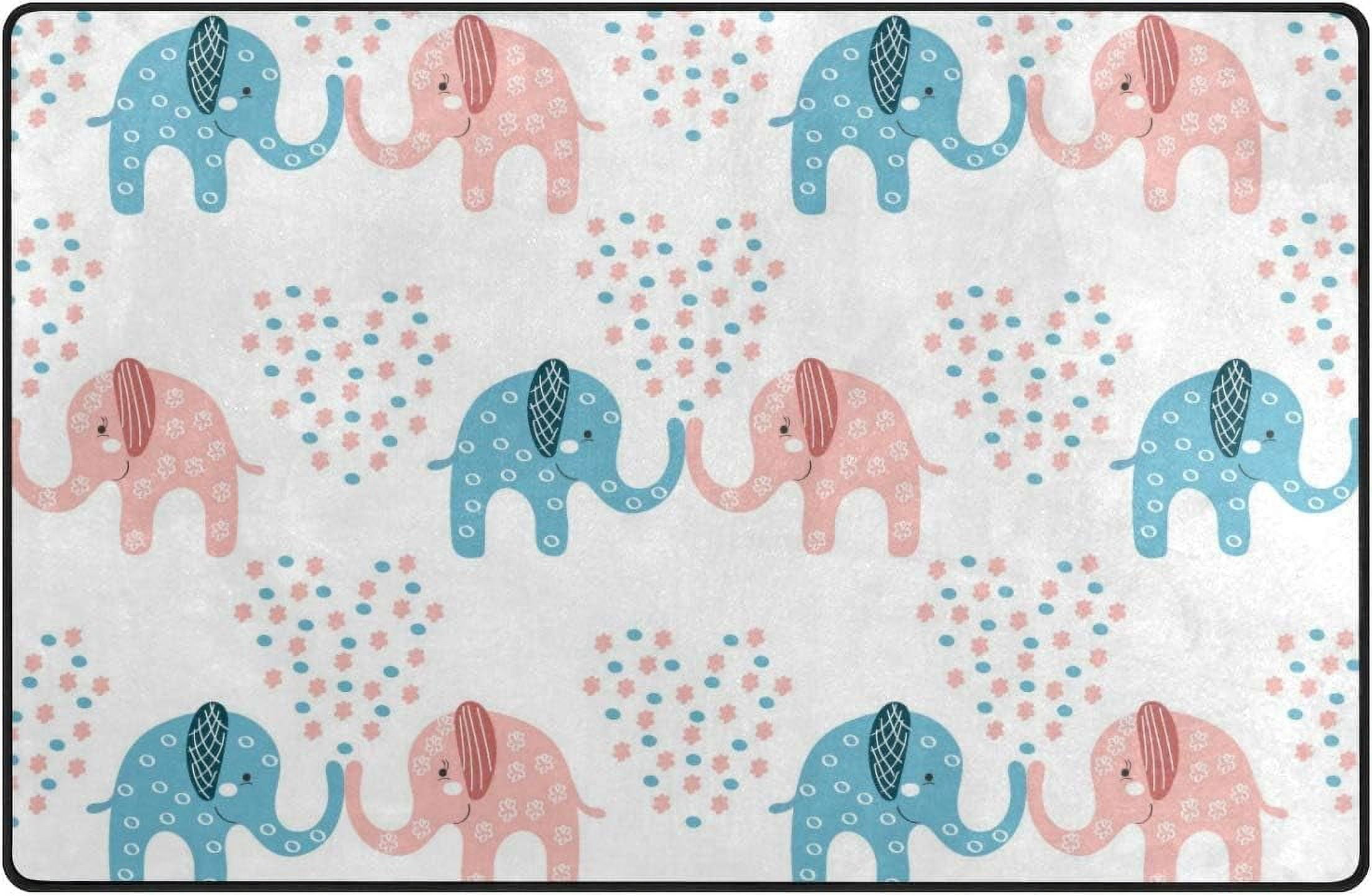 Coolnut Area Rug 60 x 39 inch (5'x 3'3"), Carpet Cute Boy and Girl ...