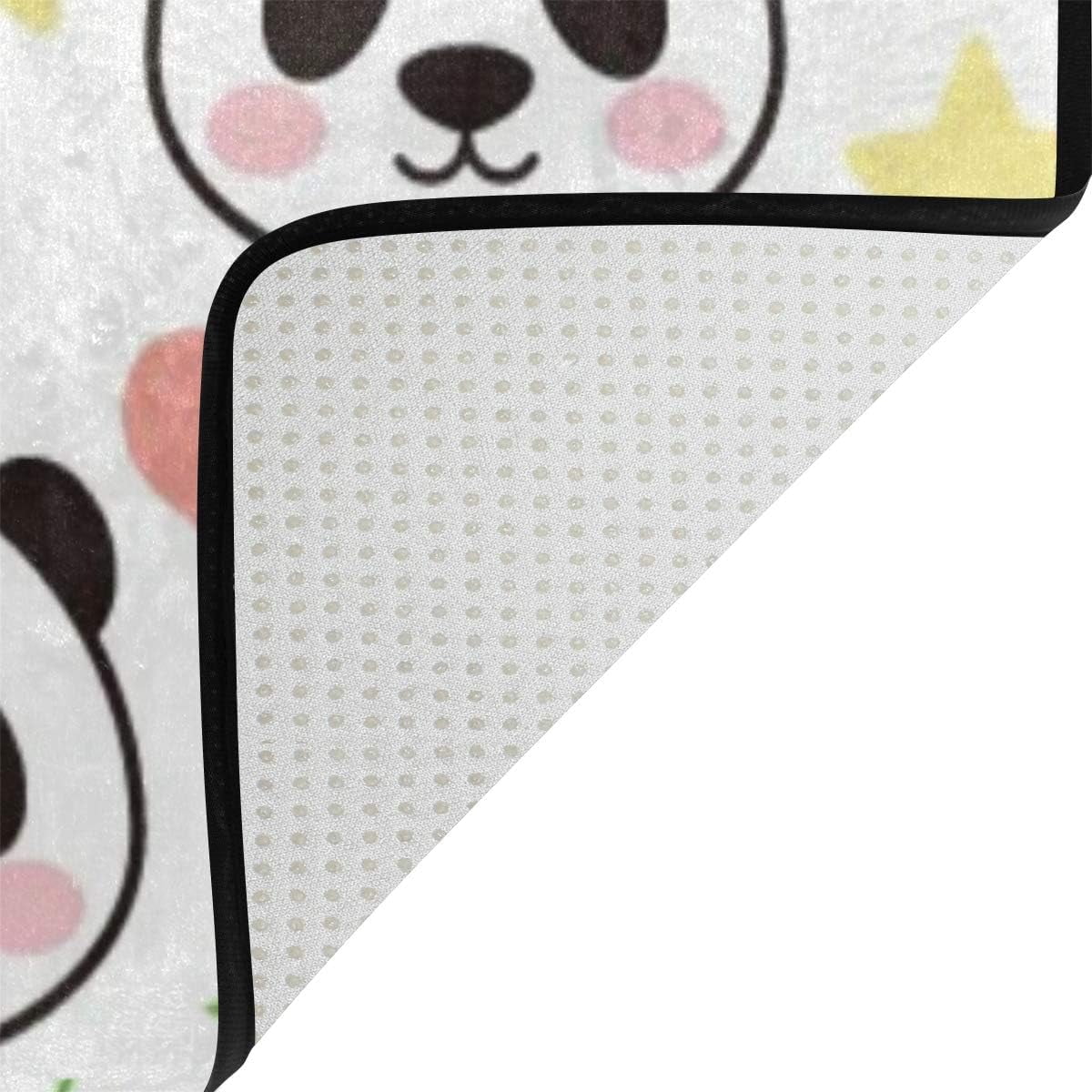 Coolnut Area Rug 60 x 39 inch (5'x 3'3"), Carpet Cute Panda Heart ...