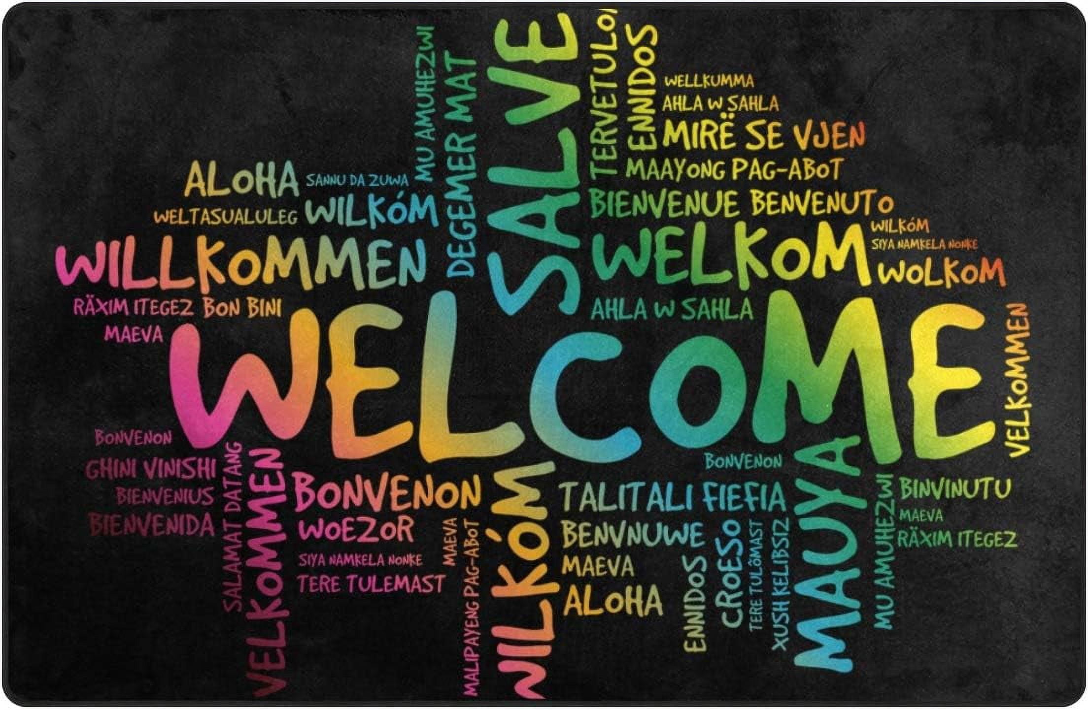 Coolnut Area Rug 60 x 39 inch (5'x 3'3"), Carpet Welcome Art Design ...