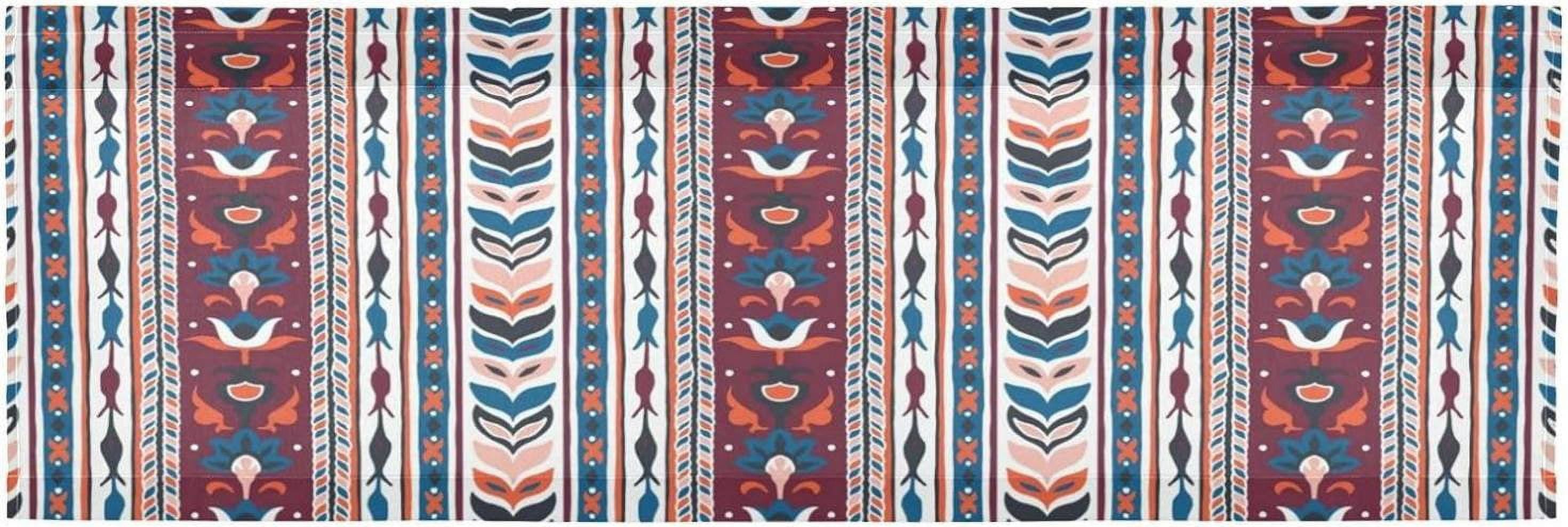 Coolnut Aztec Style Tribal Texture Valance Curtains for Kitchen or ...