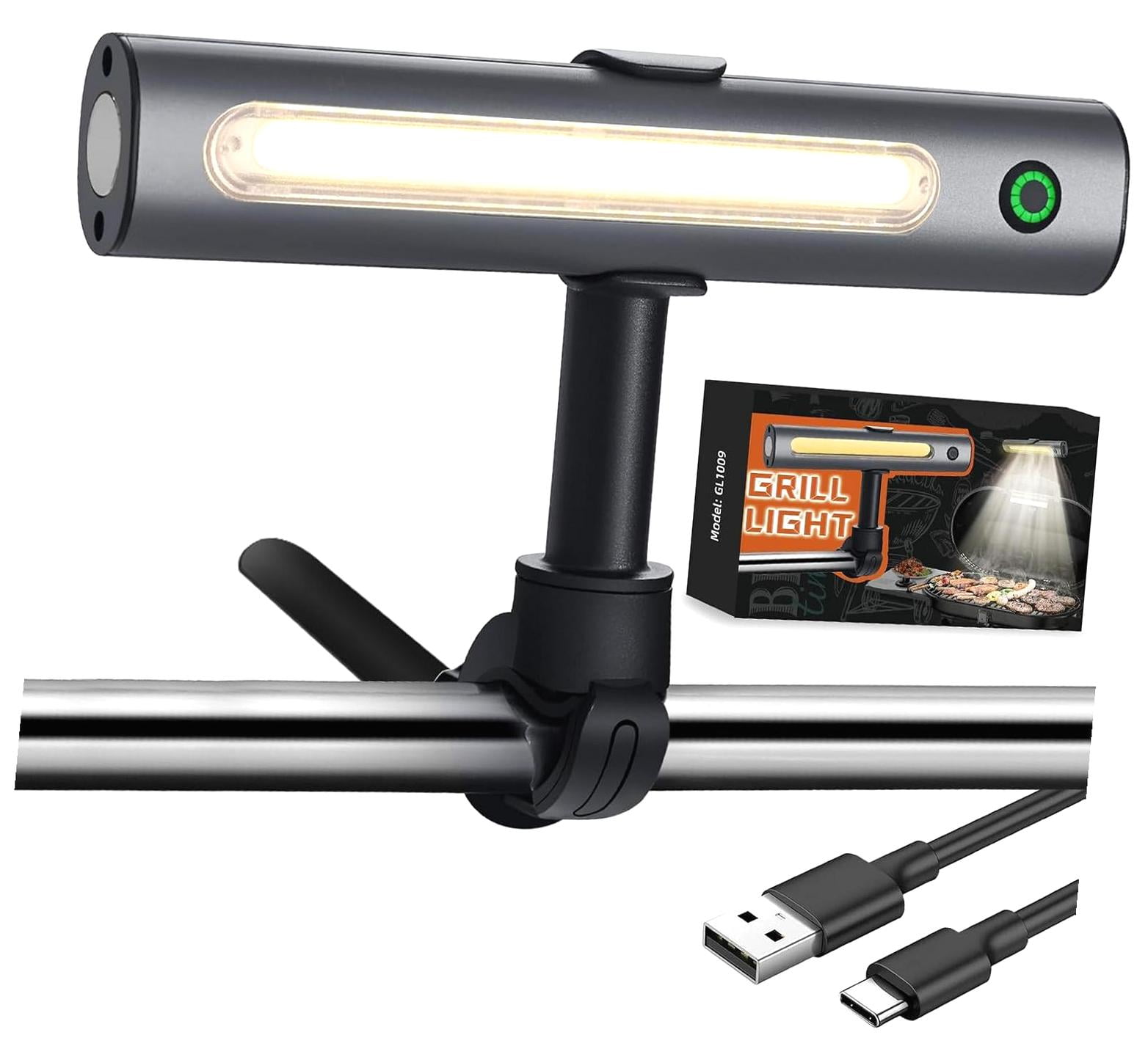 Coolnut BBQ Grill Lamp, 360°Rotatable for Barbecue with 20 Lights, USB ...